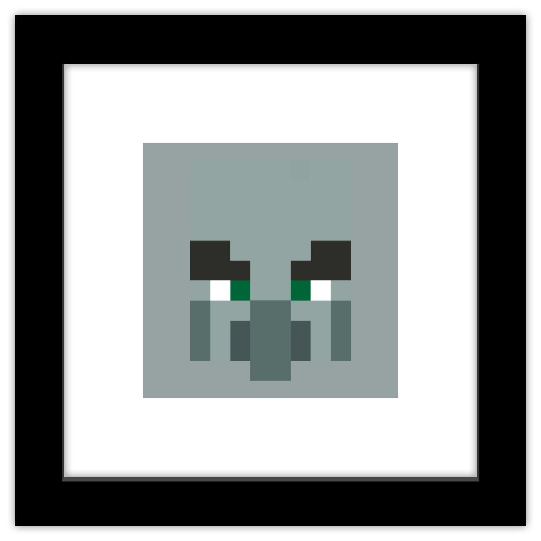 Gallery Pops Minecraft: Iconic Pixels - Mobs - Pillager Wall Art, Black ...