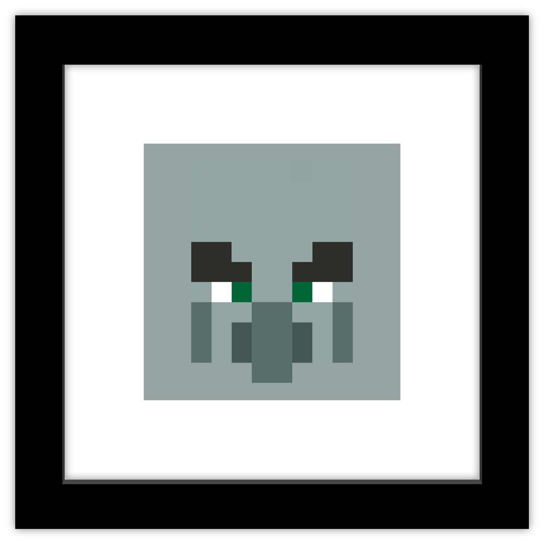 Gallery Pops Minecraft: Iconic Pixels - Mobs - Pillager Wall Art, Black ...