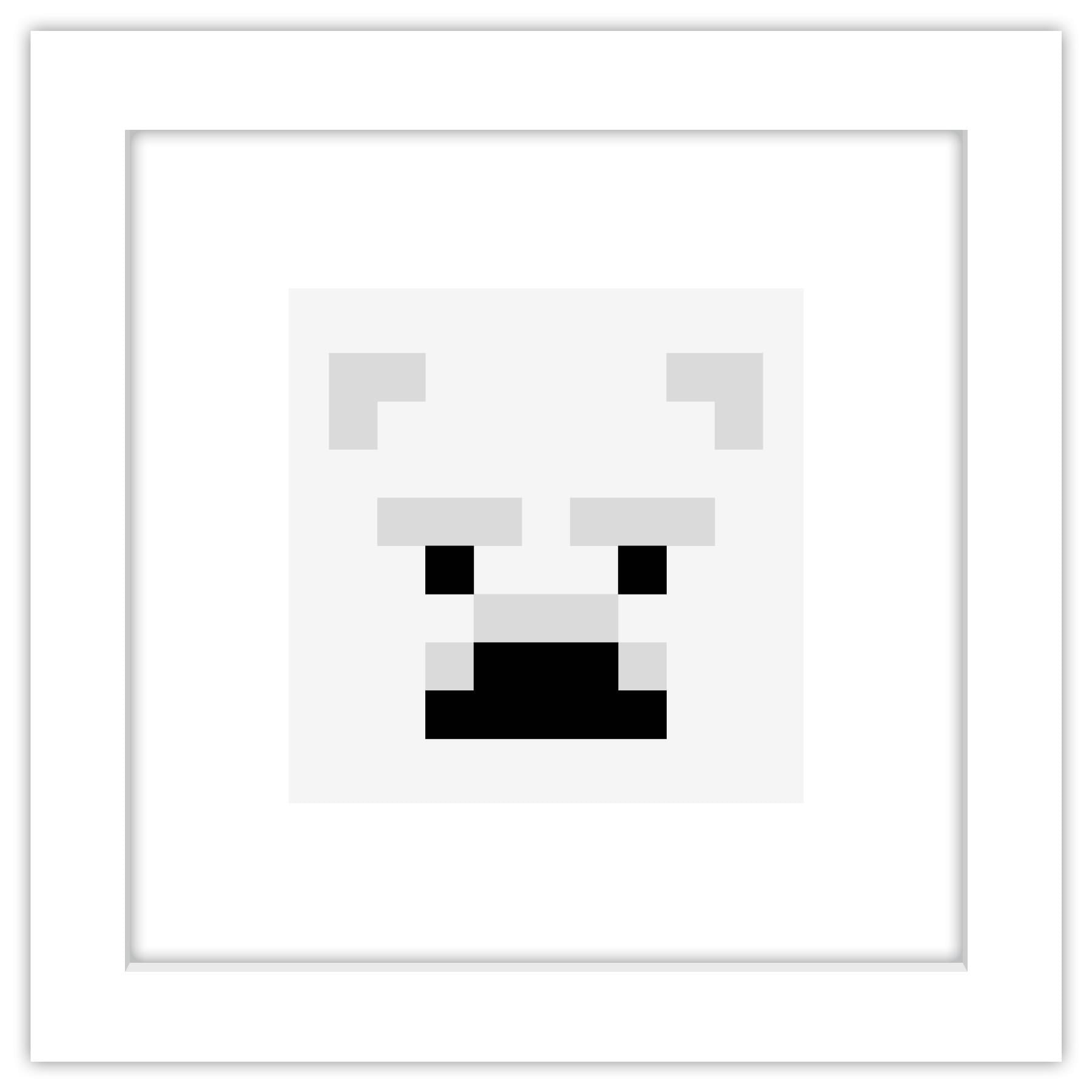 Gallery Pops Minecraft: Iconic Pixels - Mobs - Polar Bear Wall Art ...