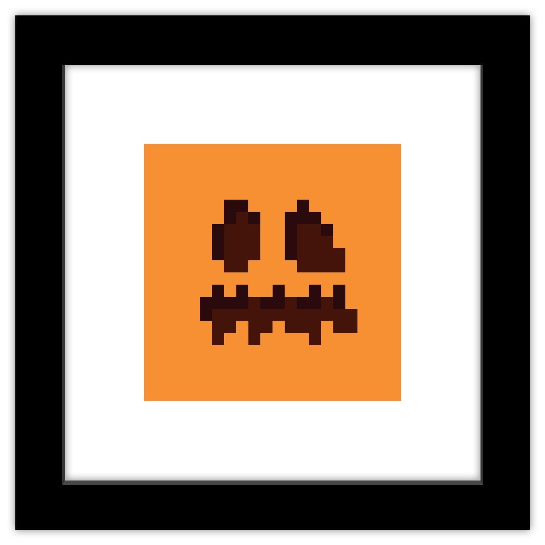 Gallery Pops Minecraft: Iconic Pixels - Mobs - Pumpkin Wall Art, Black ...