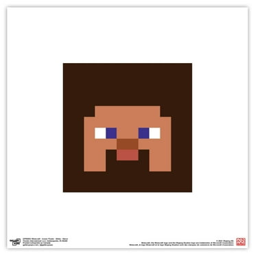 Gallery Pops Minecraft - Isometric Creeper Wall Art, Black Framed ...