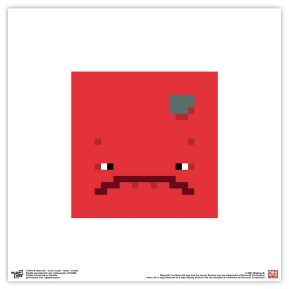 Gallery Pops Minecraft: Iconic Pixels - Mobs - Strider Wall Art ...