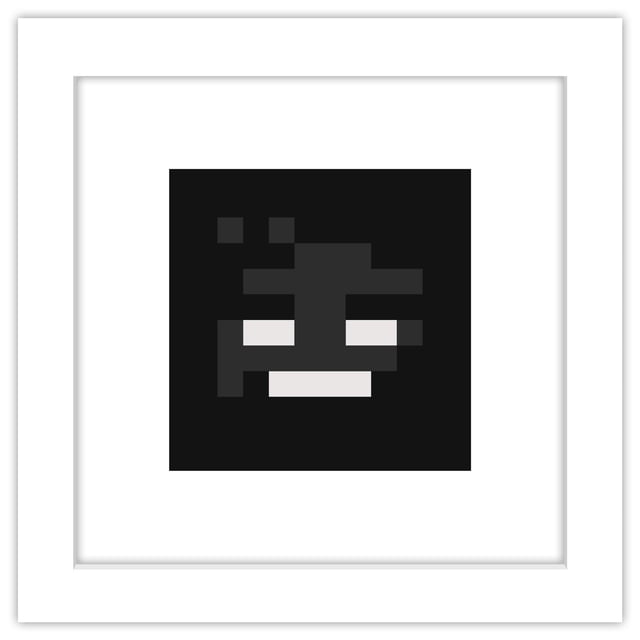 Gallery Pops Minecraft: Iconic Pixels - Mobs - Wither Wall Art, White ...