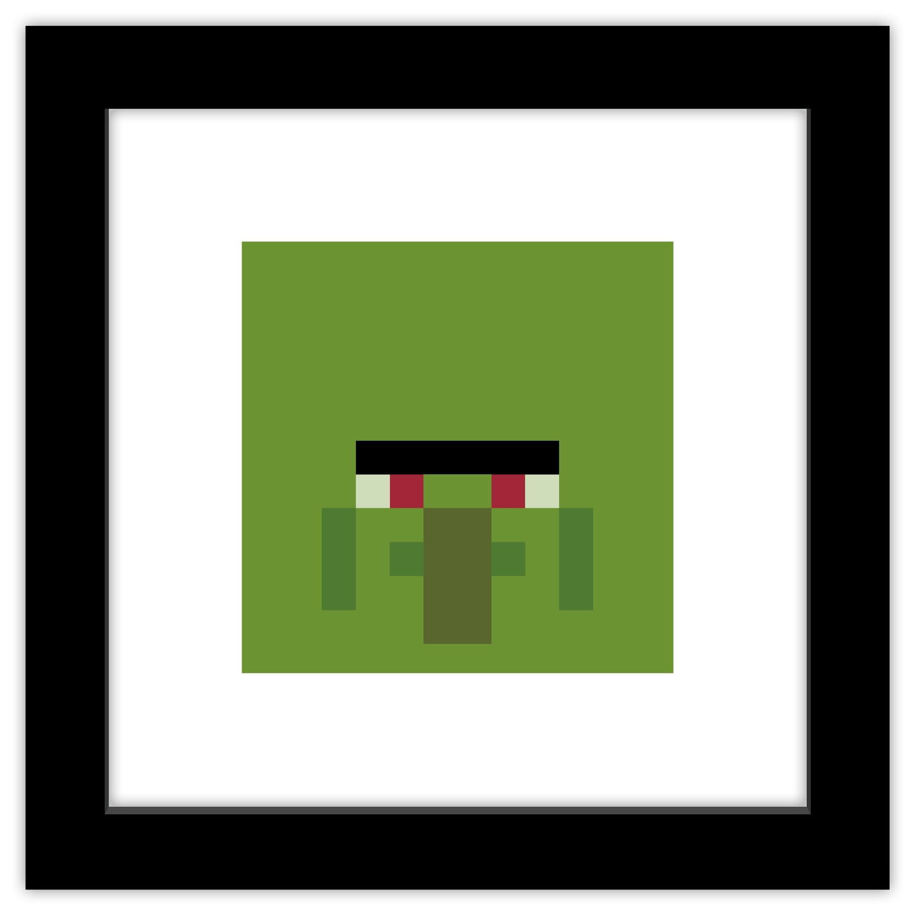 Gallery Pops Minecraft: Iconic Pixels - Mobs - Zombie Villager Wall Art ...
