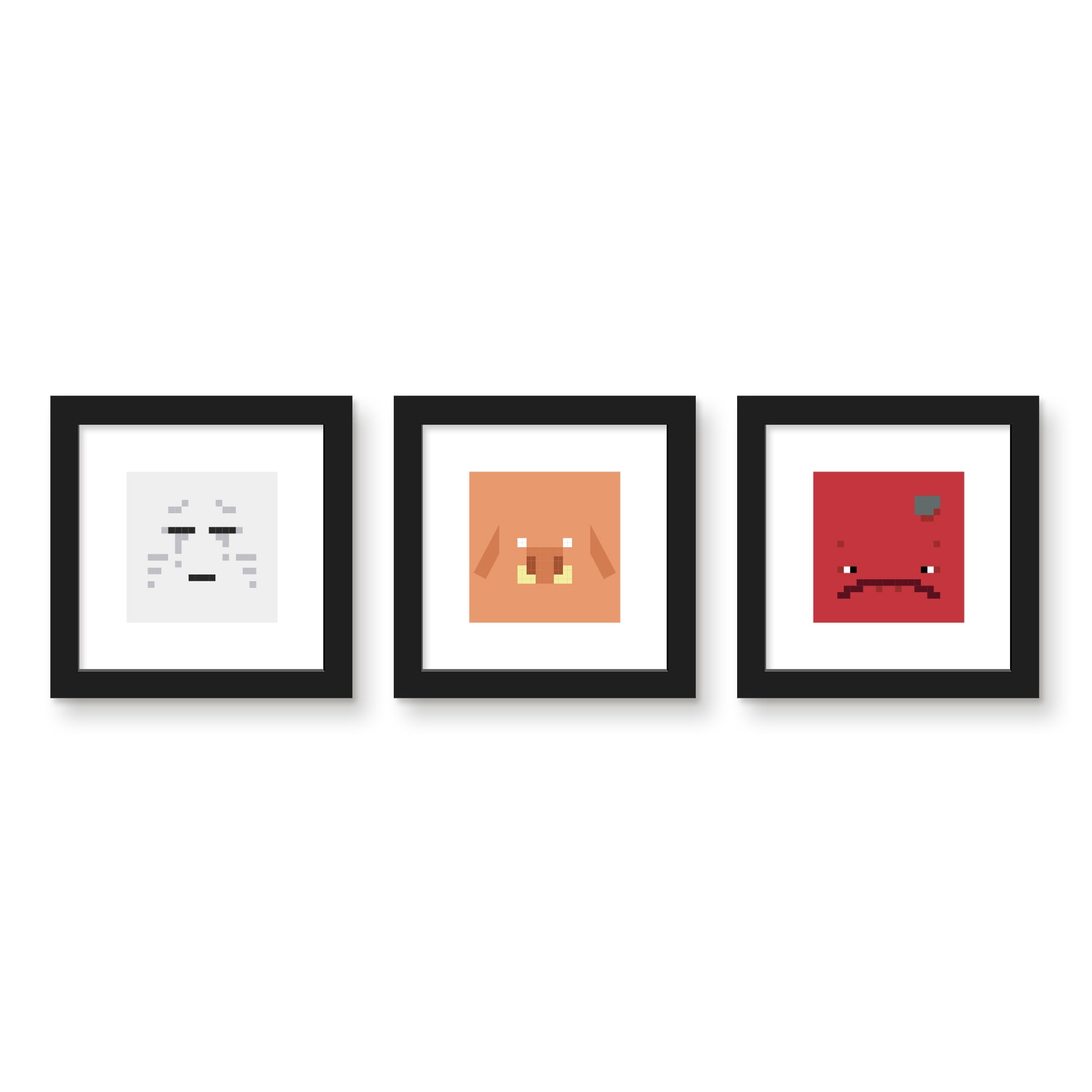 Gallery Pops Minecraft - Iconic Pixels Nether Wall Art Bundle (3-Pack ...