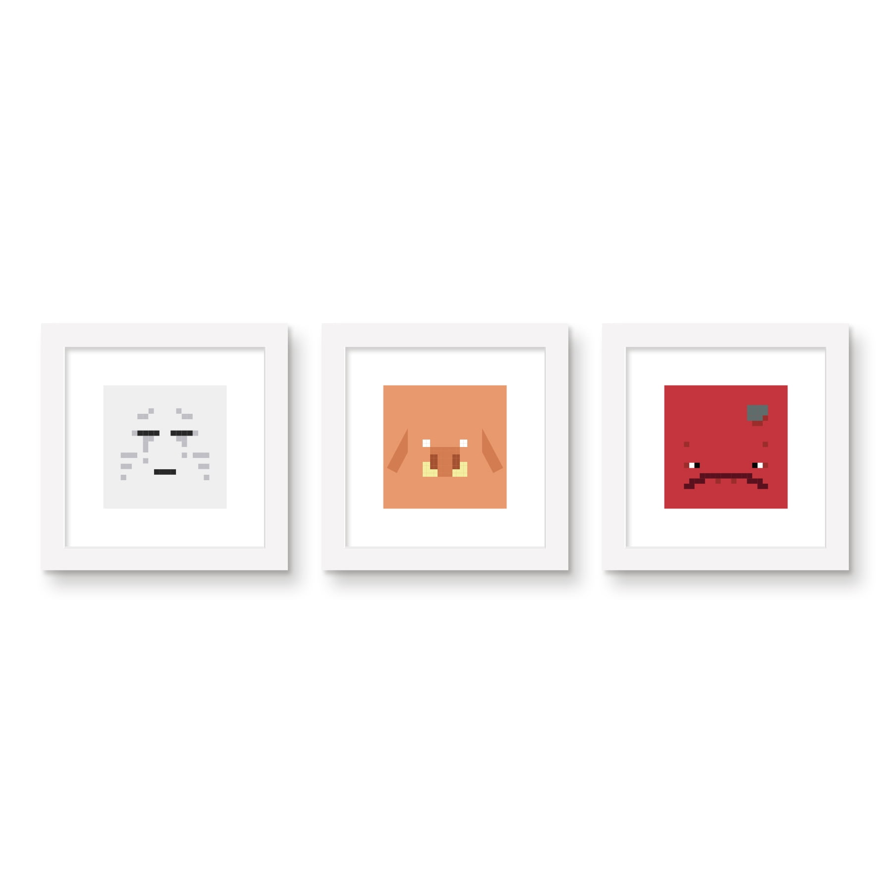 Gallery Pops Minecraft - Iconic Pixels Nether Wall Art Bundle (3-Pack ...