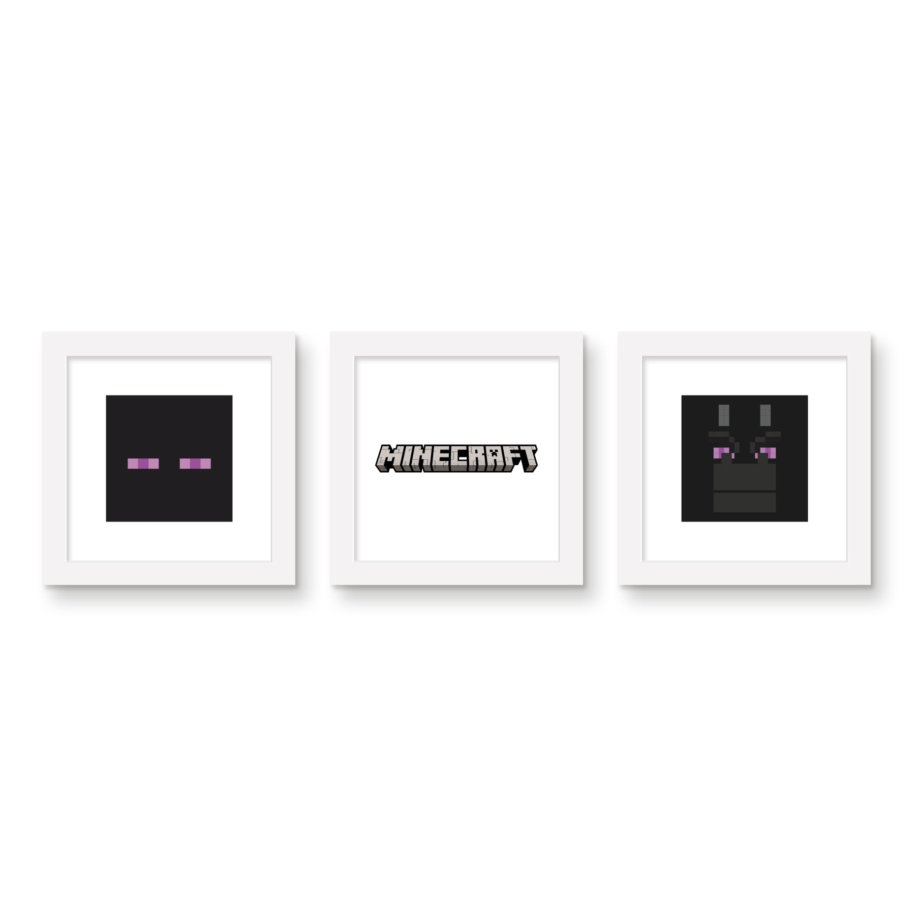 Gallery Pops Minecraft - Iconic Pixels The End Wall Art Bundle (3-Pack ...