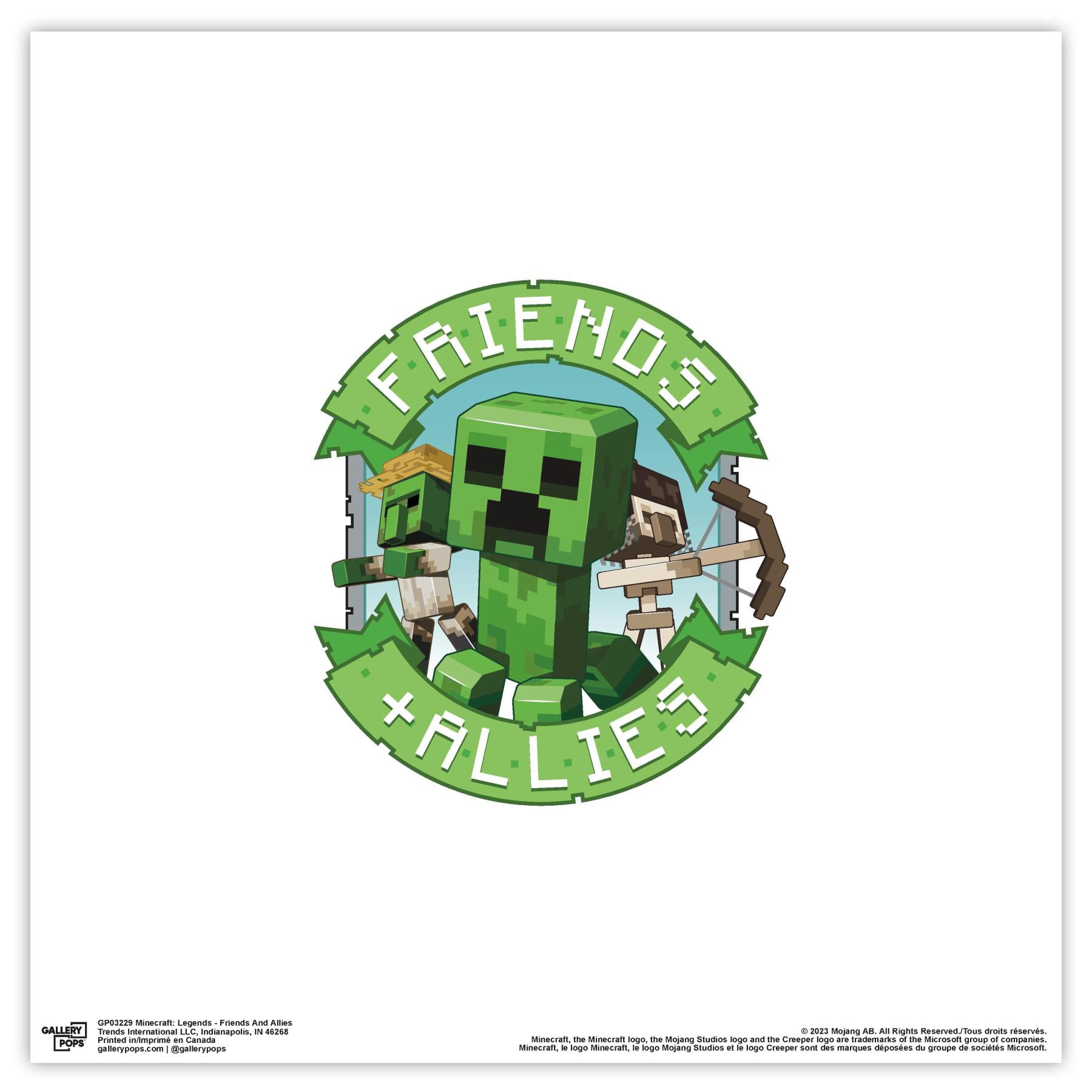 Gallery Pops Minecraft: Legends - Friends And Allies Wall Art, Unframed ...