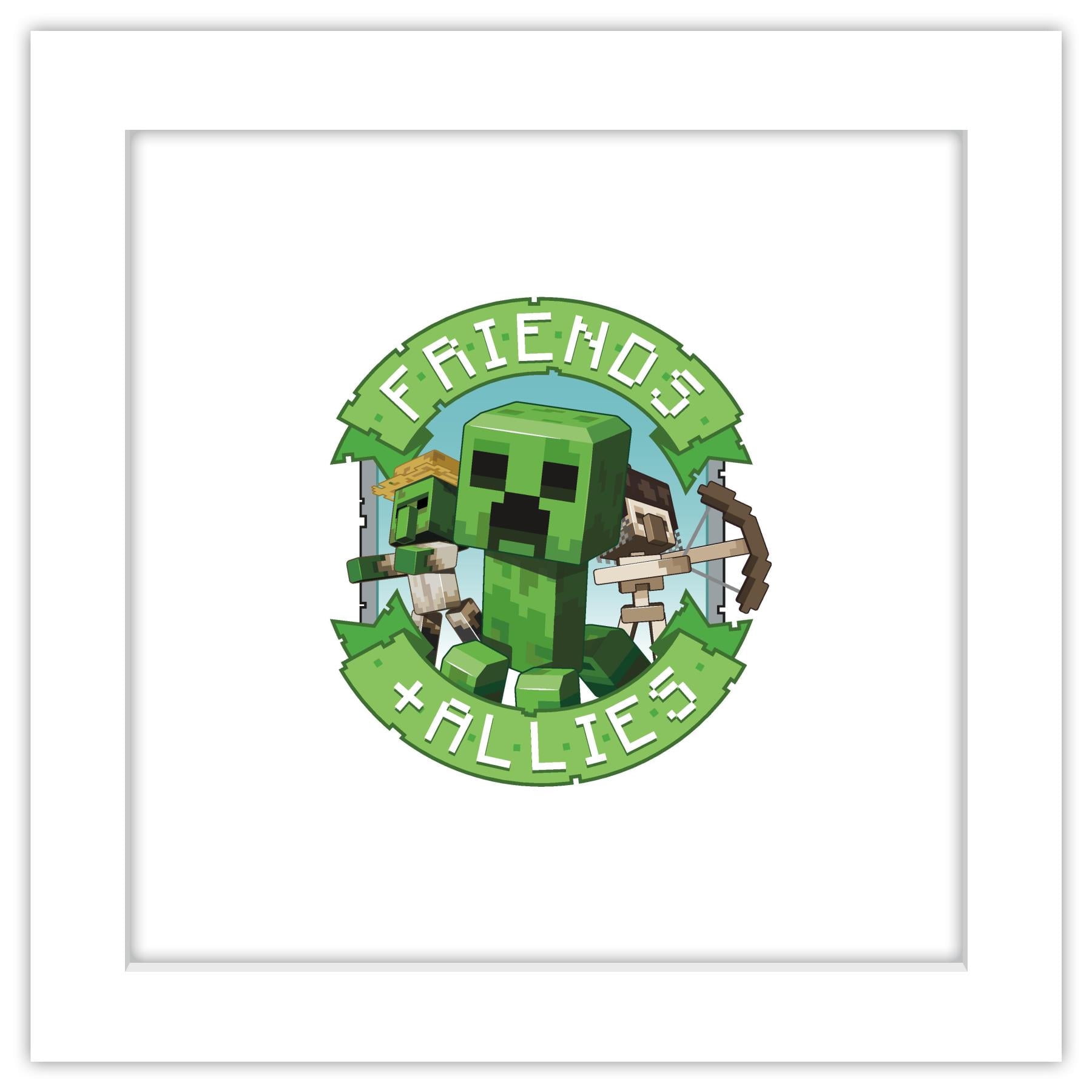 Gallery Pops Minecraft: Legends - Friends And Allies Wall Art, White ...