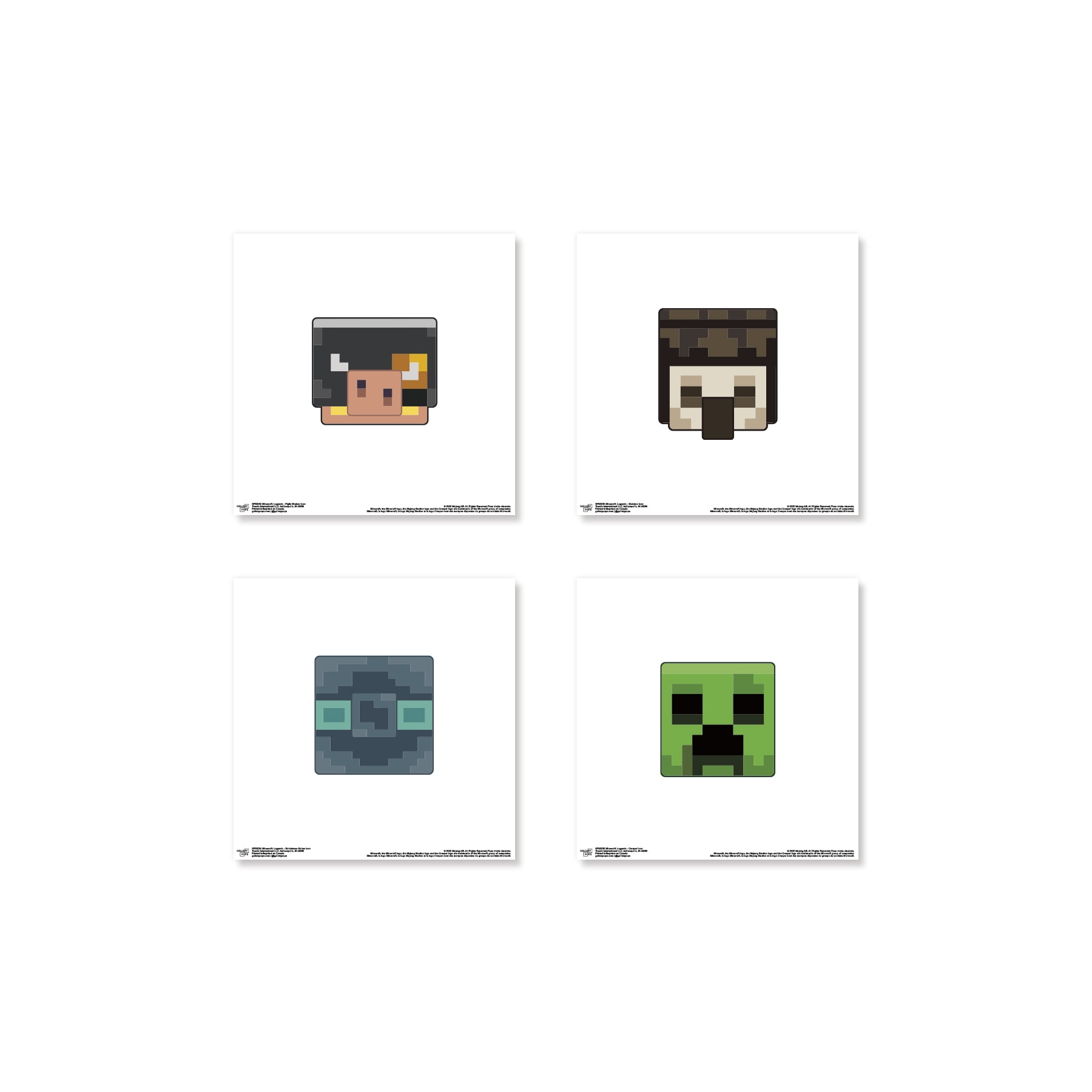 Gallery Pops Minecraft: Legends - Icon Wall Art Bundle (4-Pack ...