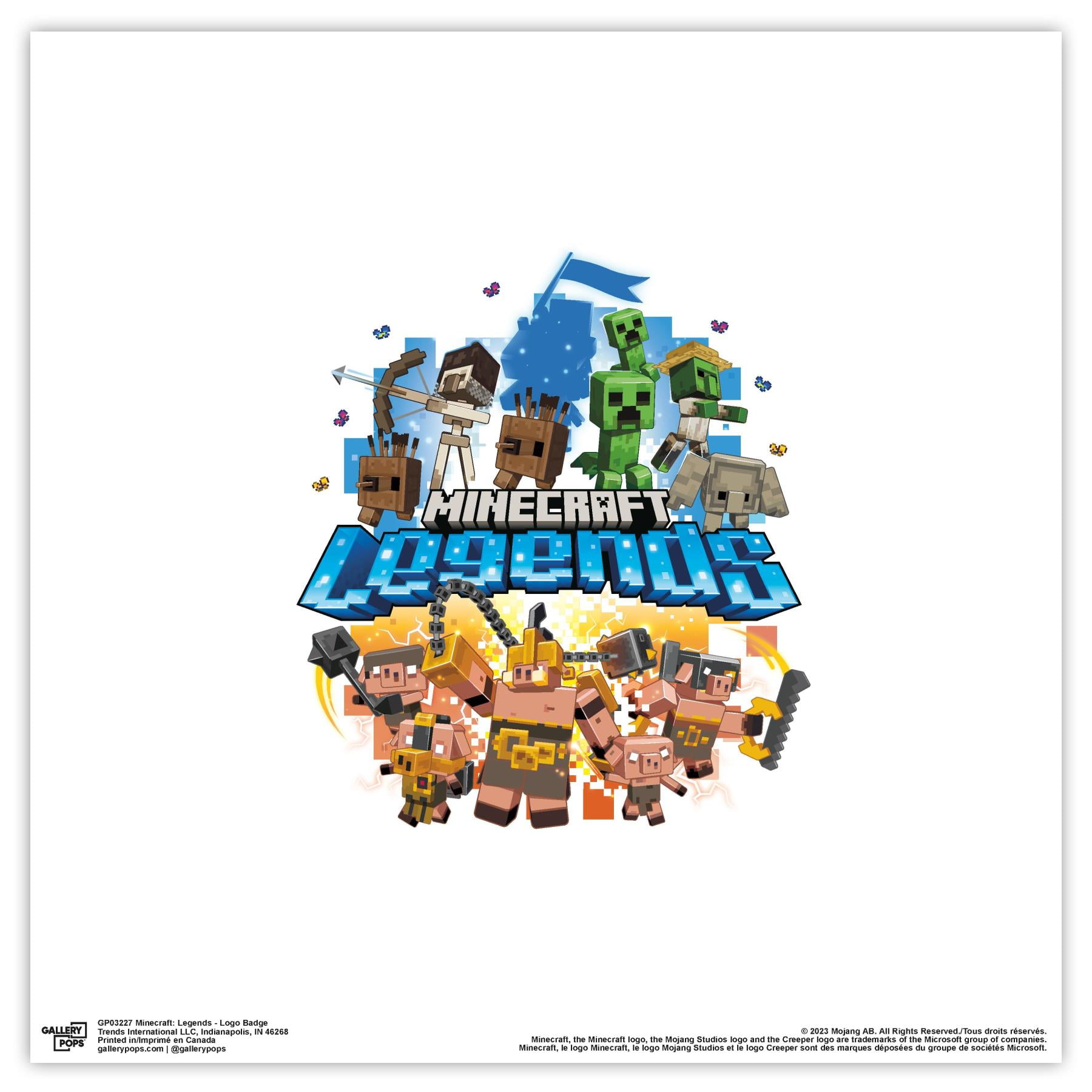Gallery Pops Minecraft: Legends - Logo Badge Wall Art, Unframed Version ...