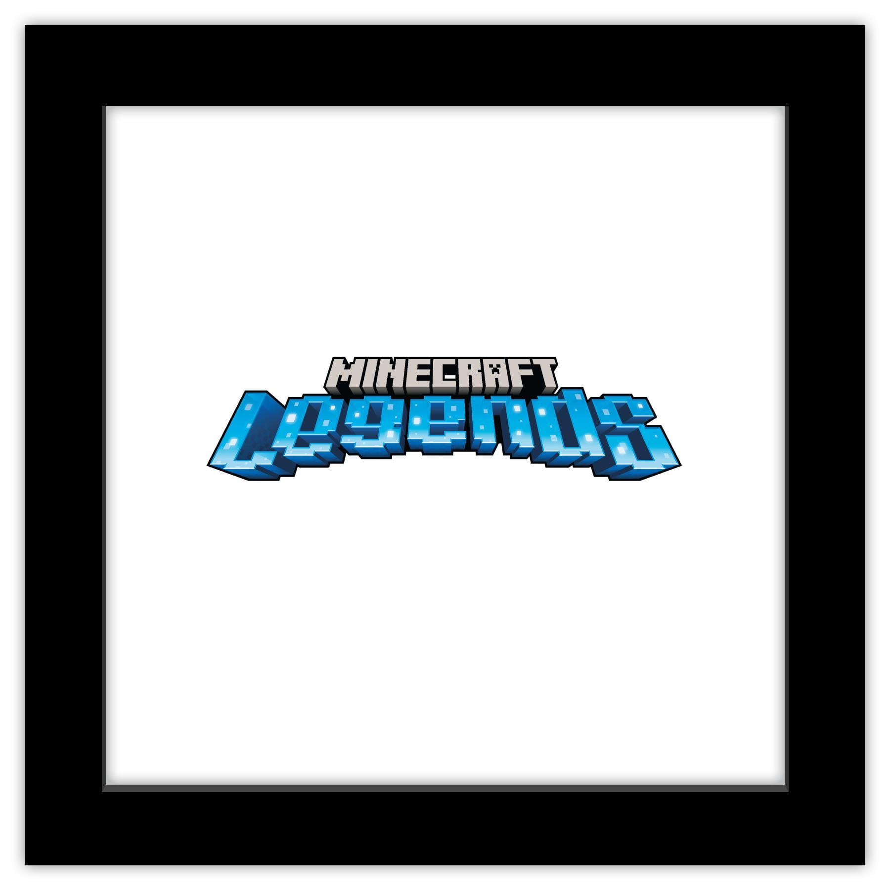 Gallery Pops Minecraft: Legends - Logo Wall Art, Black Framed Version ...