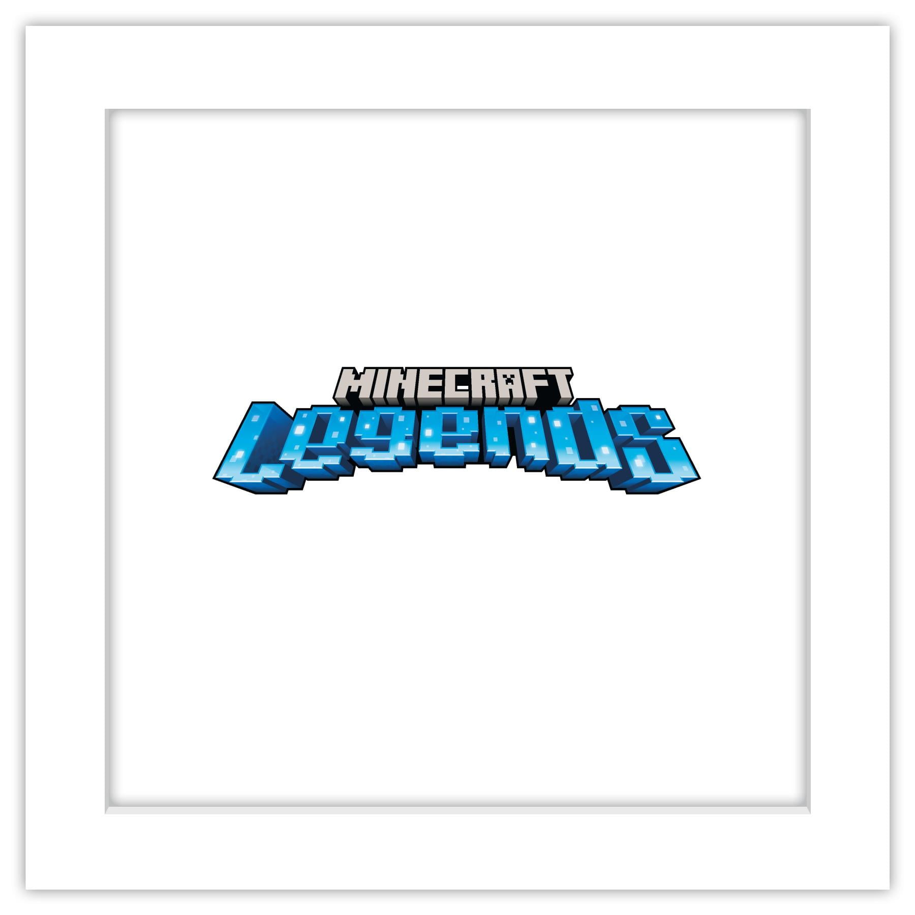 Gallery Pops Minecraft: Legends - Logo Wall Art, White Framed Version ...