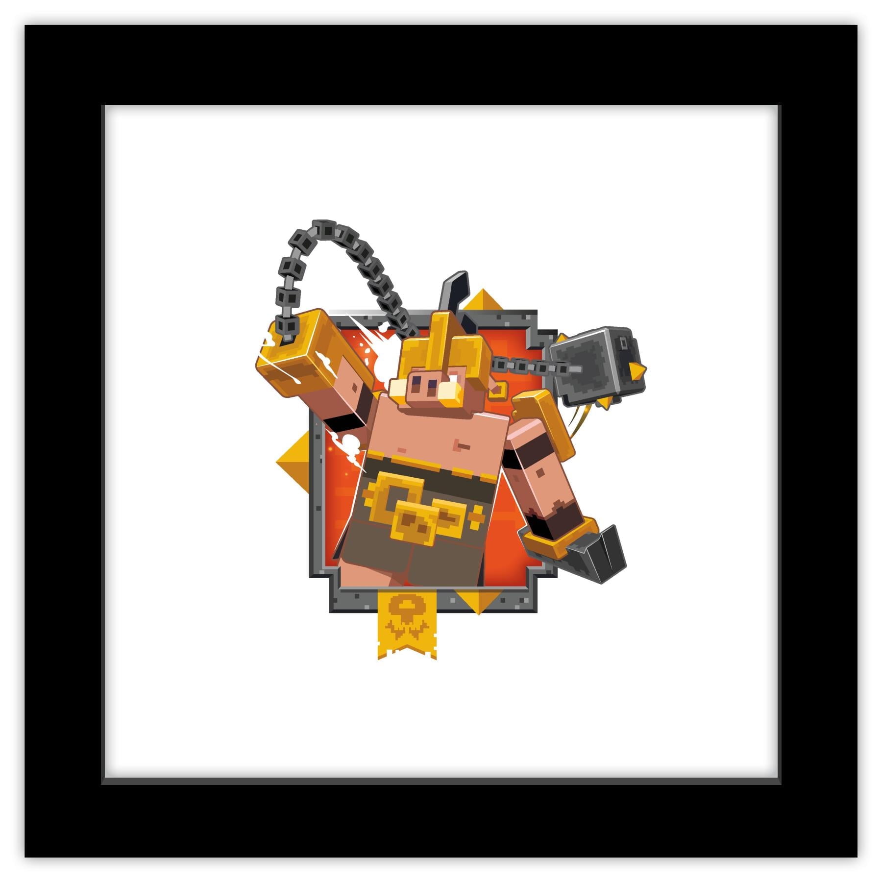 Gallery Pops Minecraft: Legends - Piglin Portal Guard Badge Wall Art ...