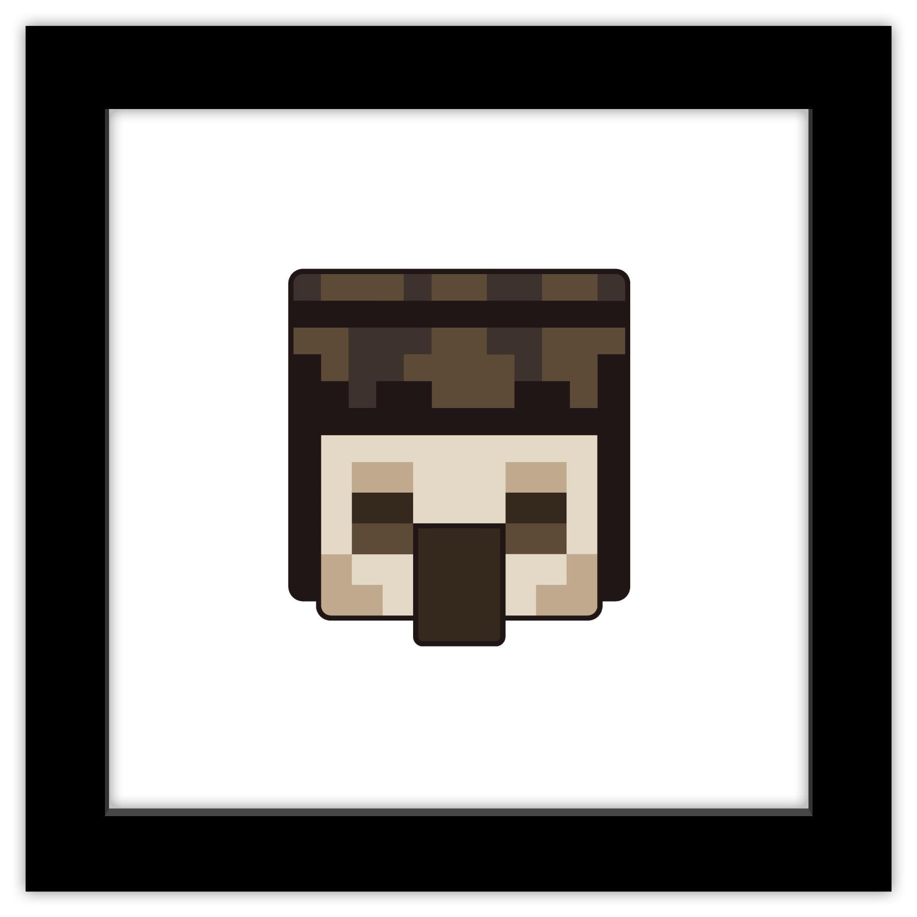 Gallery Pops Minecraft: Legends - Skeleton Icon Wall Art, Black Framed ...