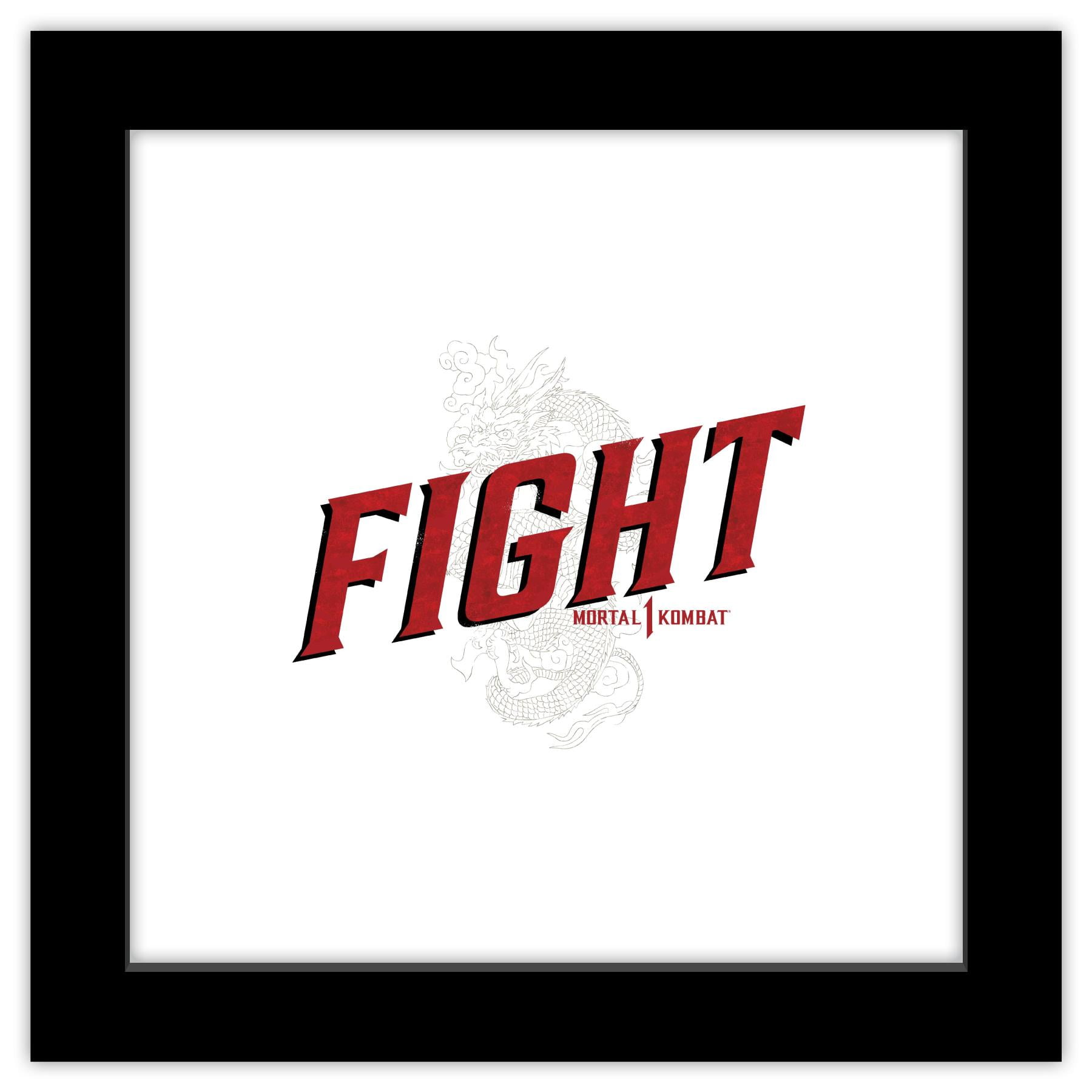Gallery Pops Mortal Kombat 1 - Fight Wall Art, Black Framed Version, 12 ...
