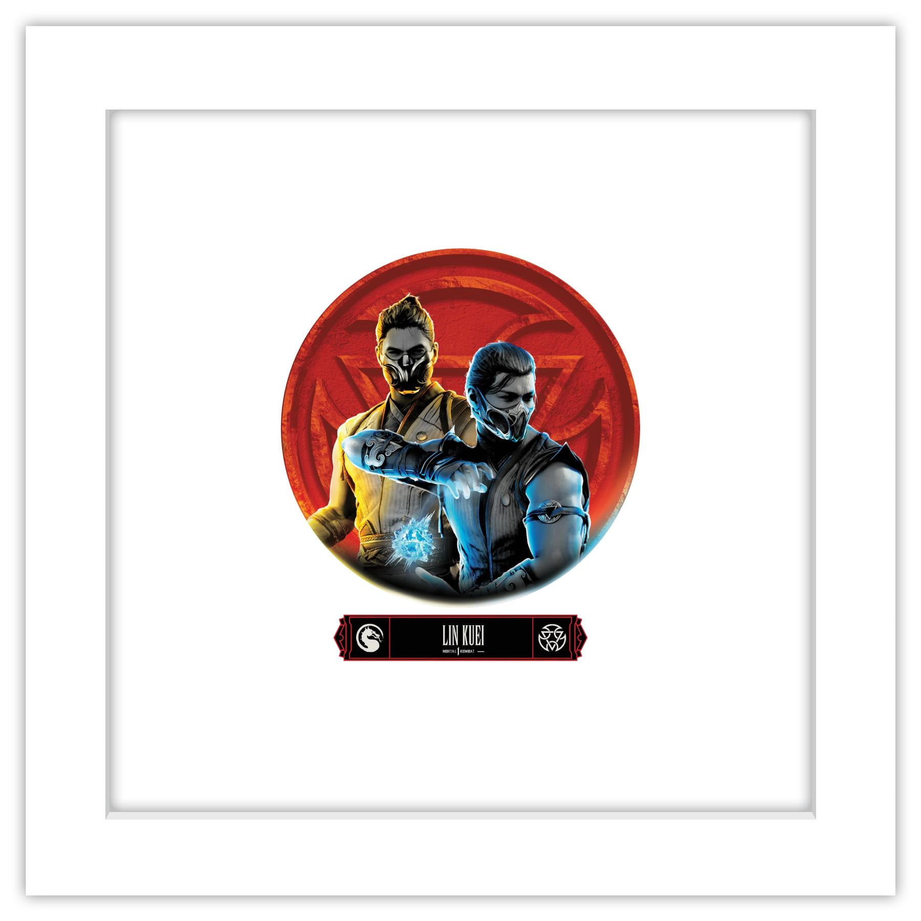 Gallery Pops Mortal Kombat 1 - Lin Kuei Wall Art, White Framed Version, 12" x 12" - Walmart.com