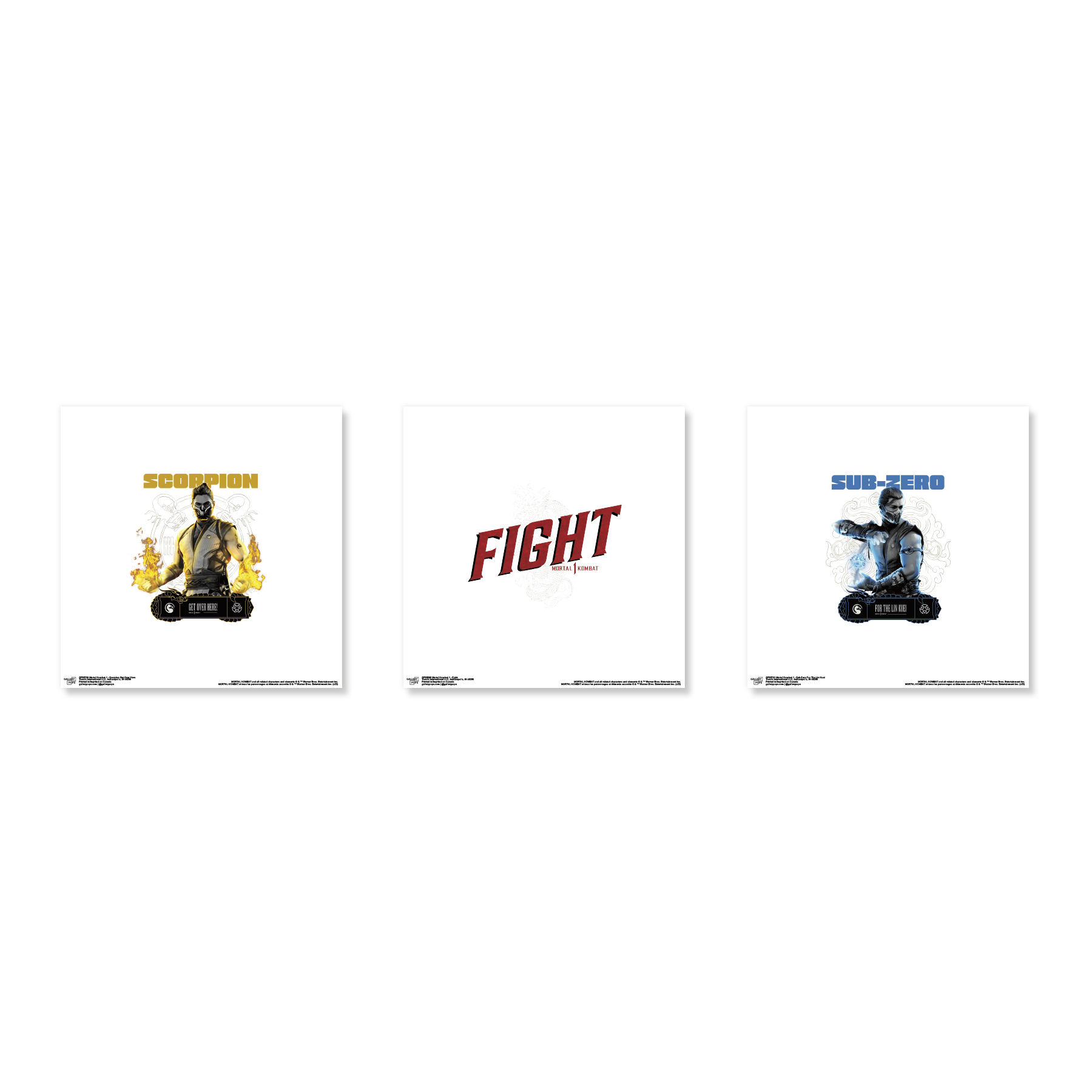 Gallery Pops Mortal Kombat 1 - Sub-Zero Scorpion Fight Wall Art Bundle ...