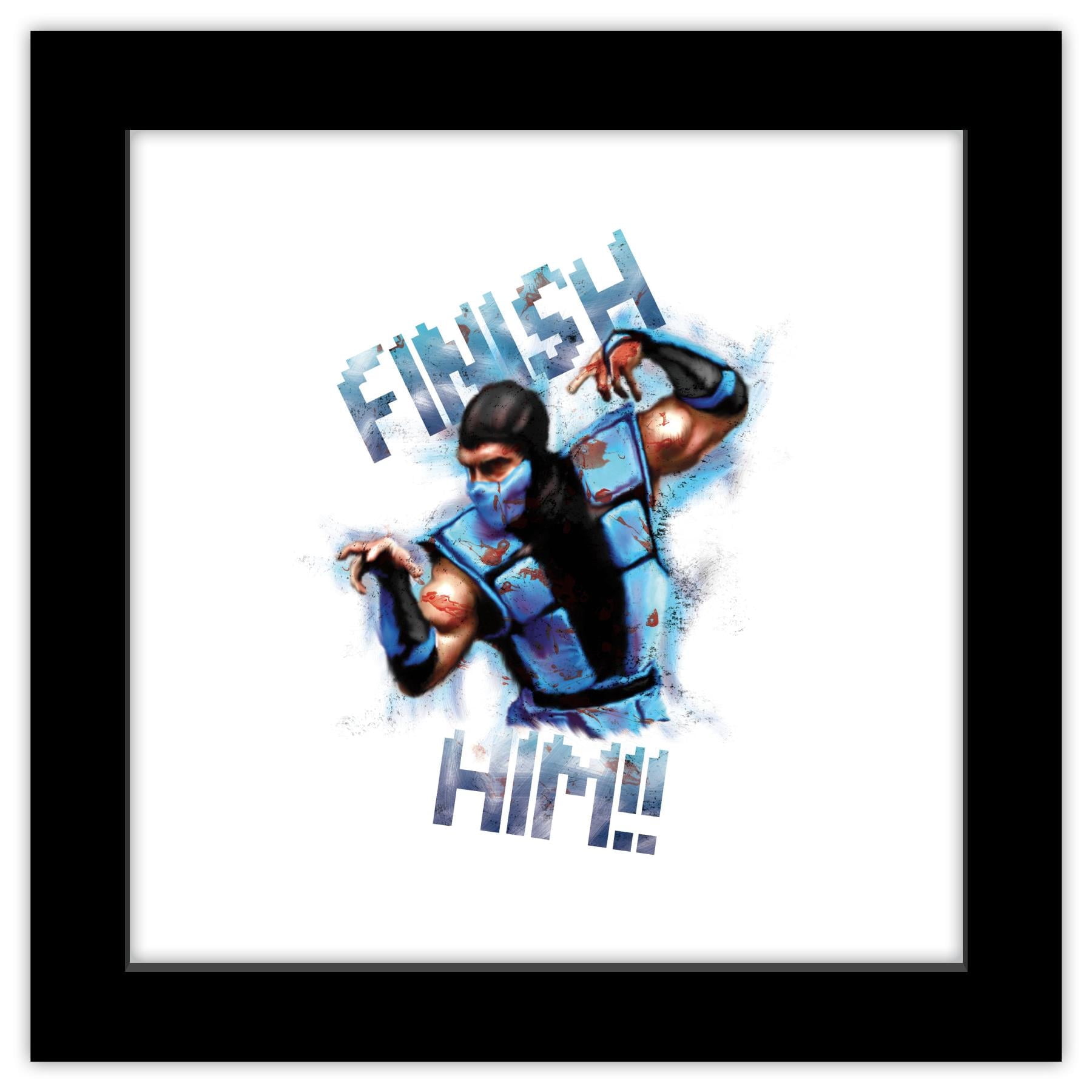 Gallery Pops Mortal Kombat - Sub-Zero Finish Him Wall Art, Black Framed ...