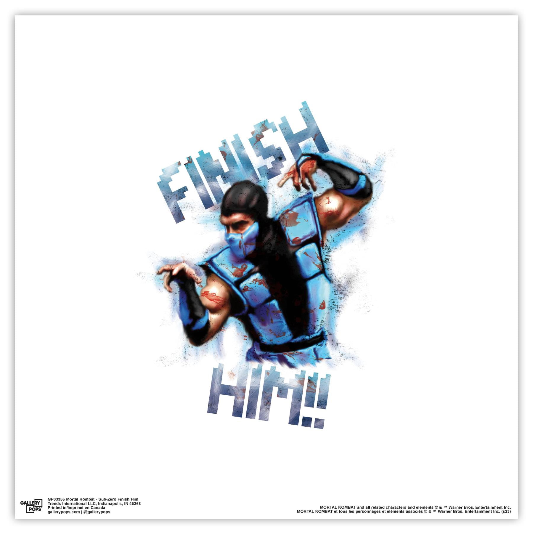 Gallery Pops Mortal Kombat - Sub-Zero Finish Him Wall Art, Unframed ...