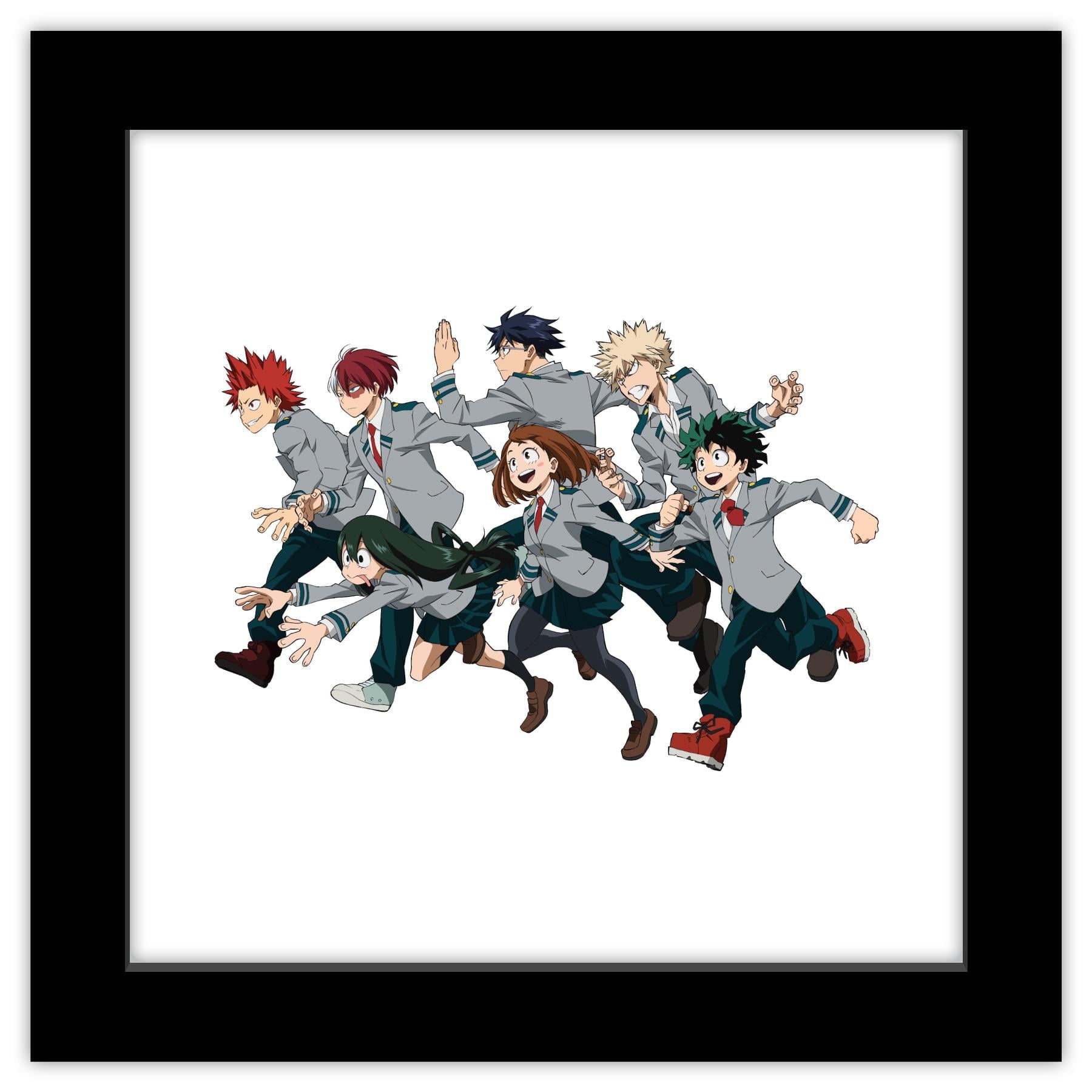 Gallery Pops My Hero Academia - Group Uniform Collage Wall Art, Black ...