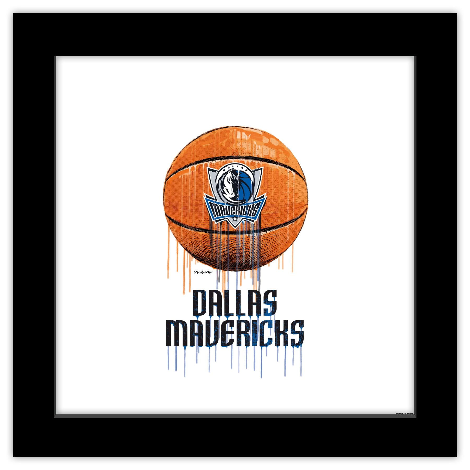 Gallery Pops NBA Dallas Mavericks - Drip Basketball Wall Art, Black ...
