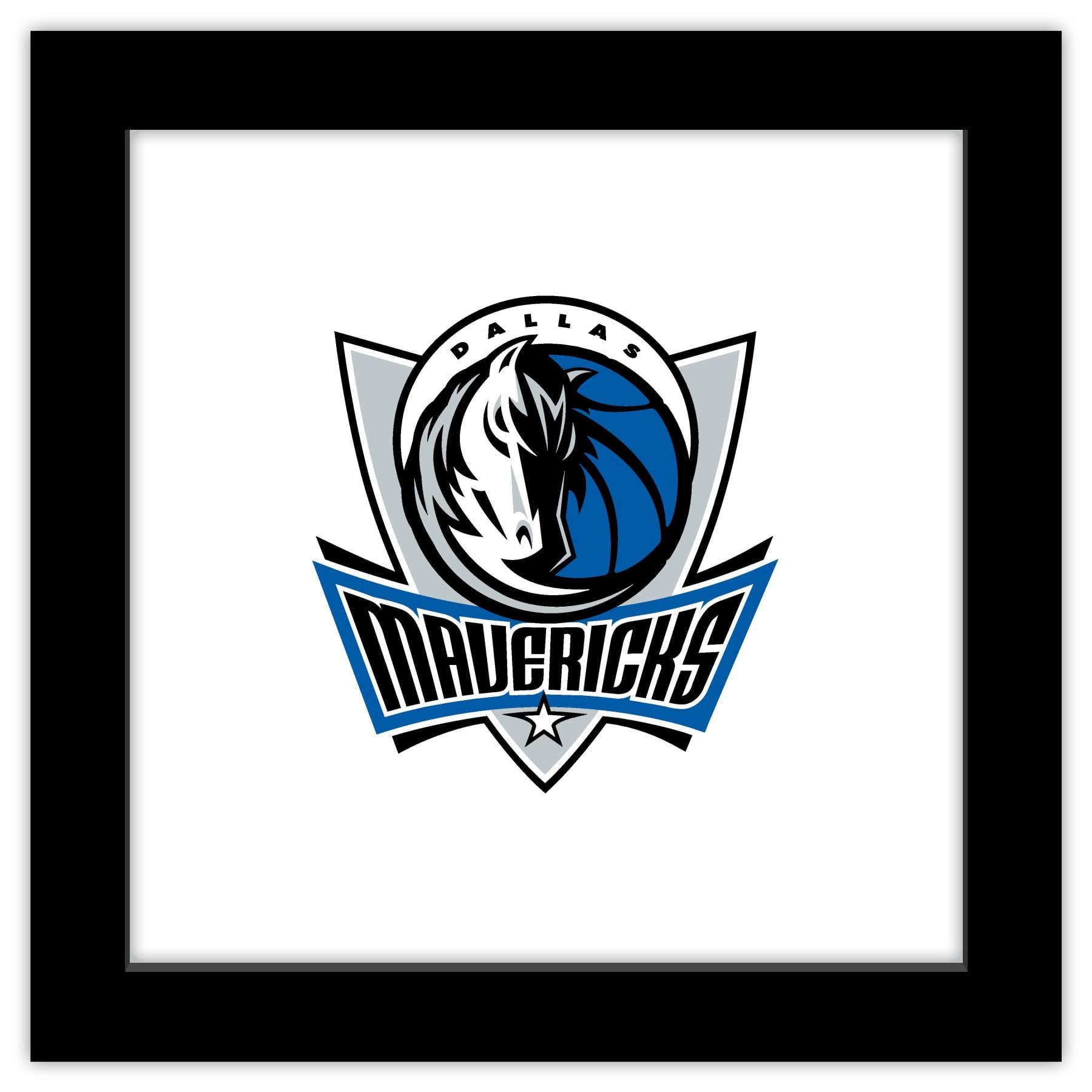 Gallery Pops NBA Dallas Mavericks - Global Logo Wall Art, Black Framed ...