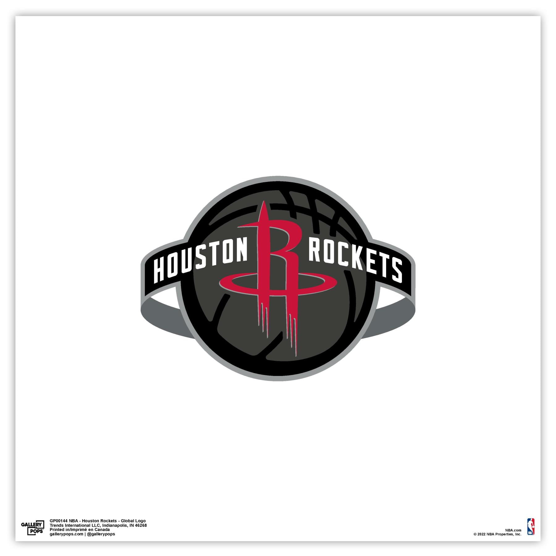 Gallery Pops NBA Houston Rockets - Global Logo Wall Art, Unframed ...