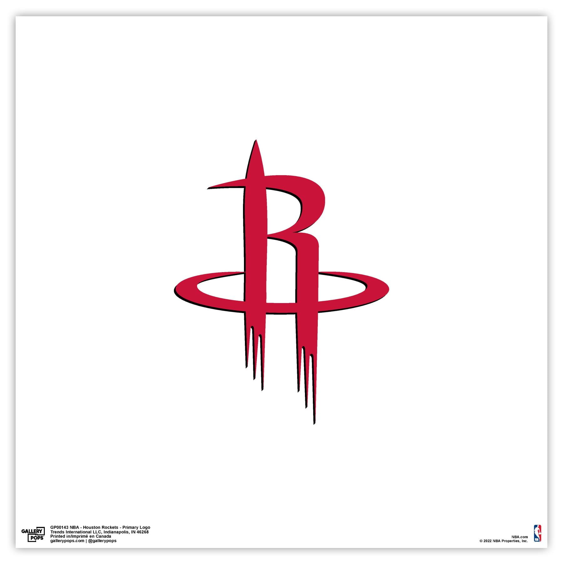 Gallery Pops NBA Houston Rockets - Primary Logo Wall Art, Unframed ...