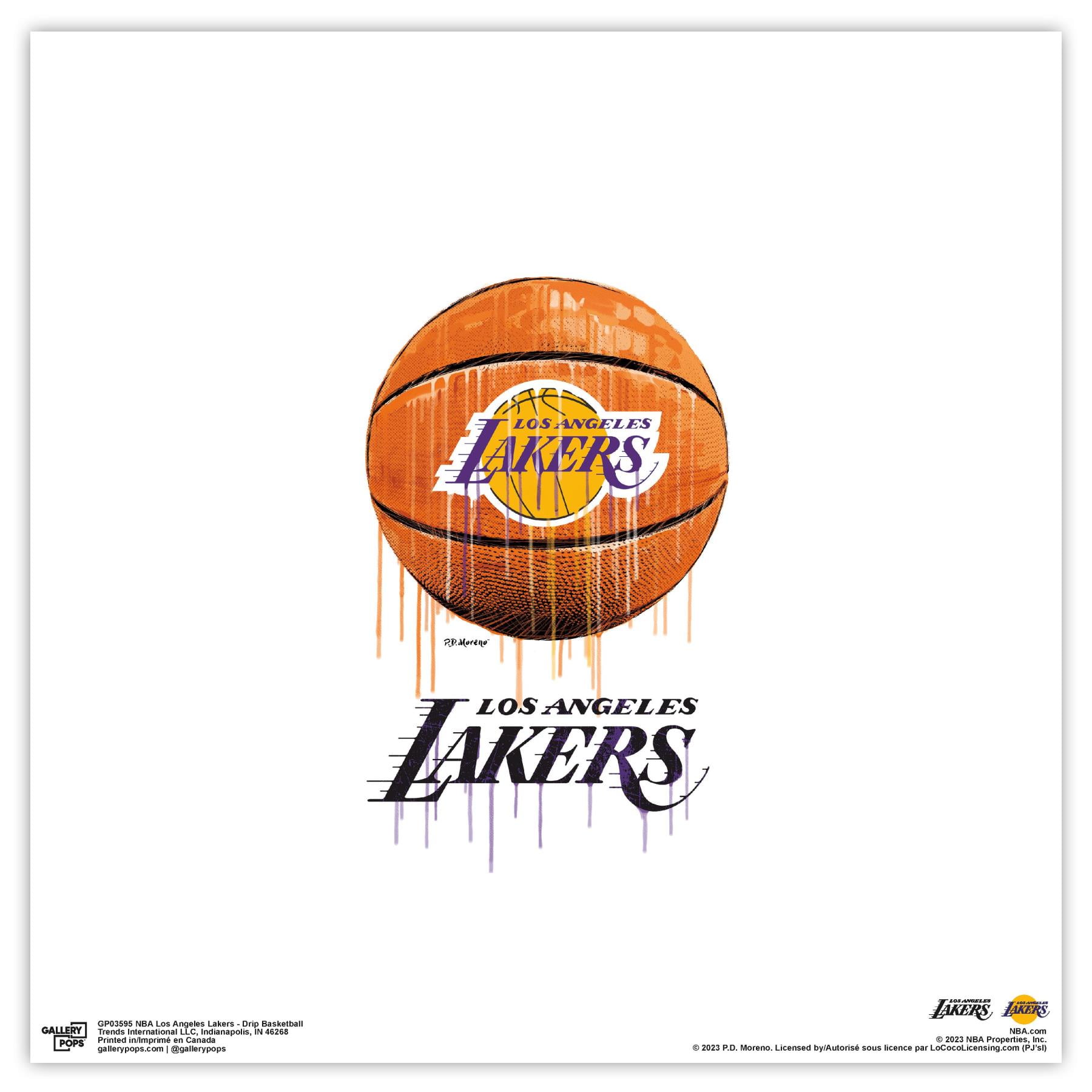 Gallery Pops NBA Los Angeles Lakers - Drip Basketball Wall Art ...
