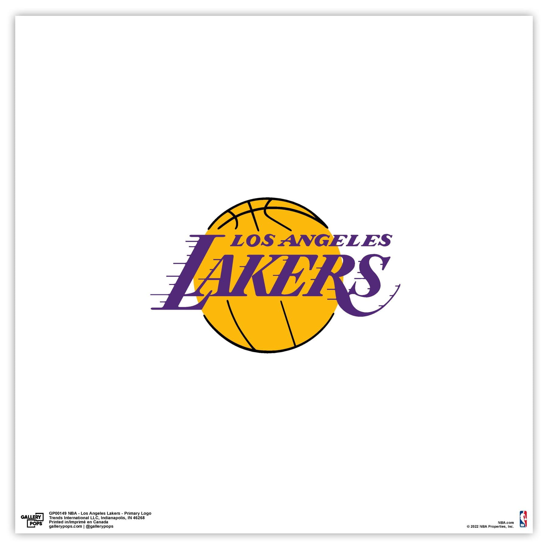 Gallery Pops NBA Los Angeles Lakers - Primary Logo Wall Art, Unframed ...