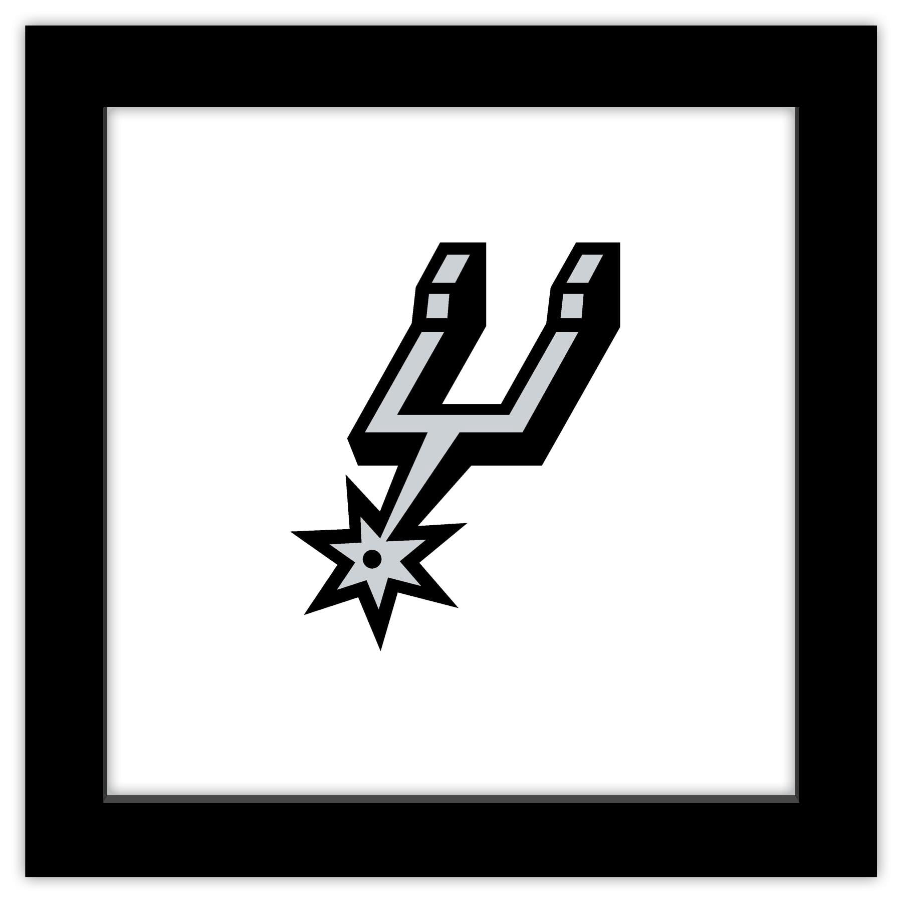 Gallery Pops NBA San Antonio Spurs - Primary Logo Wall Art, Black ...