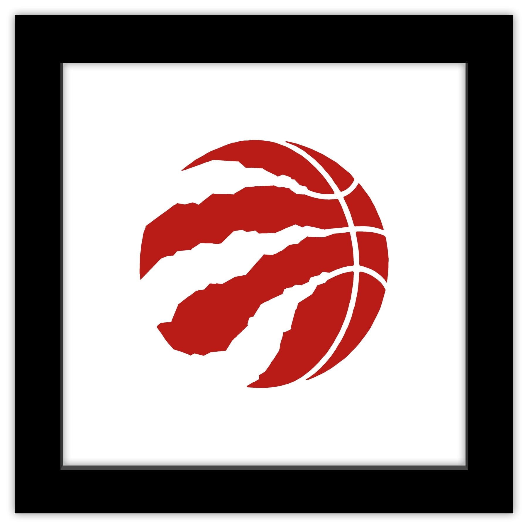 Gallery Pops NBA Toronto Raptors - Primary Logo Wall Art, Black Framed ...