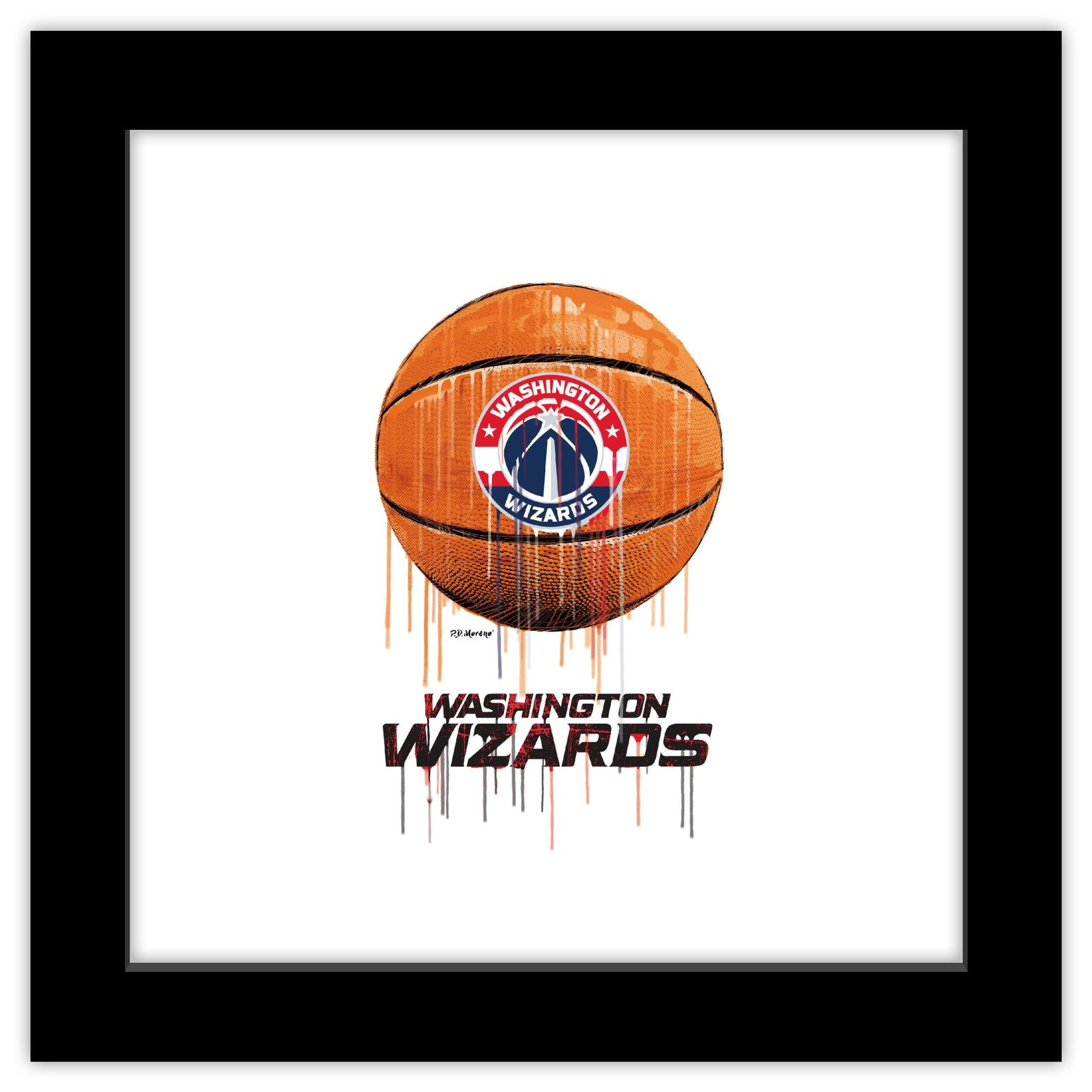 Gallery Pops NBA Washington Wizards - Drip Basketball Wall Art, Black ...