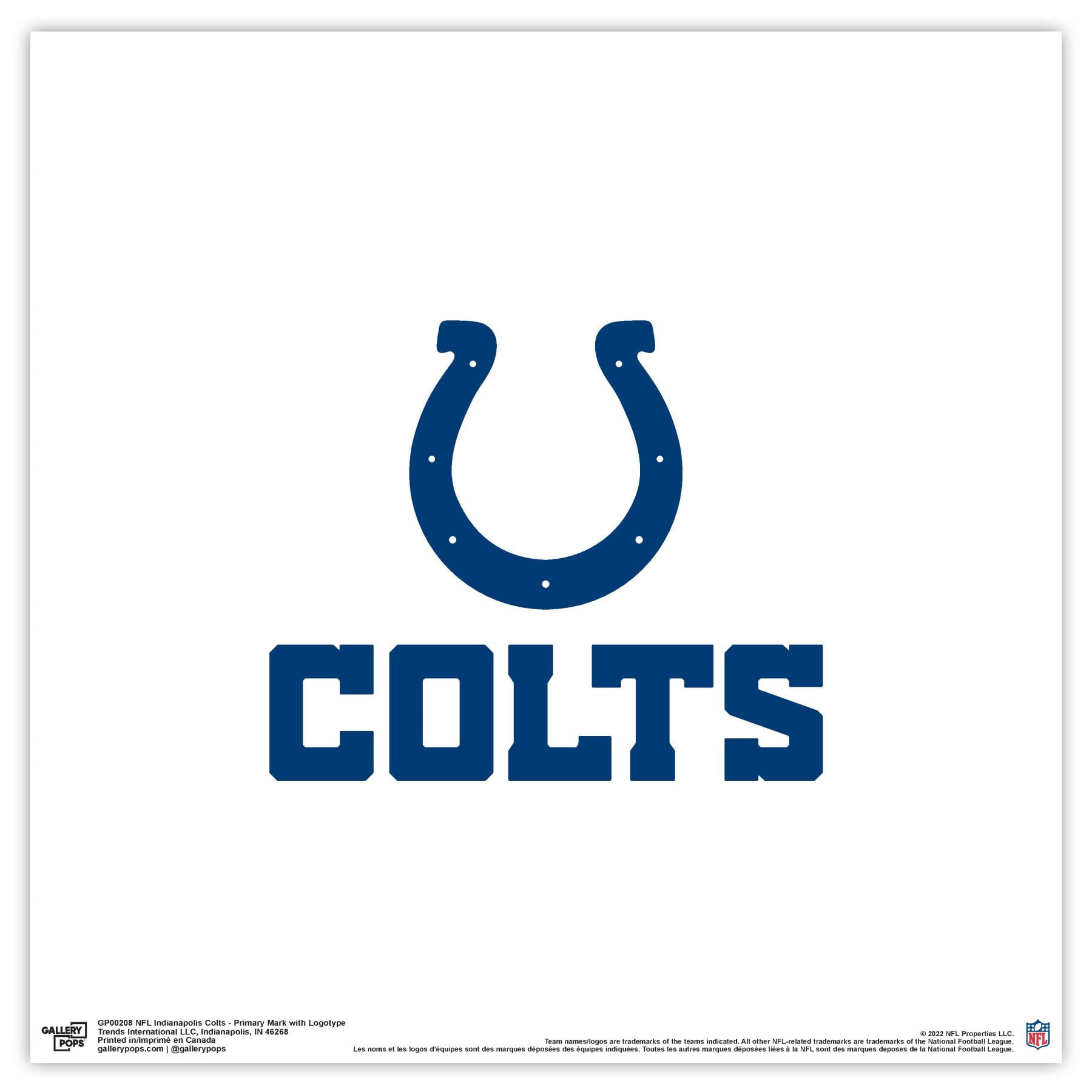 Gallery Pops NFL Indianapolis Colts - Primary Mark Logotype Wall Art ...