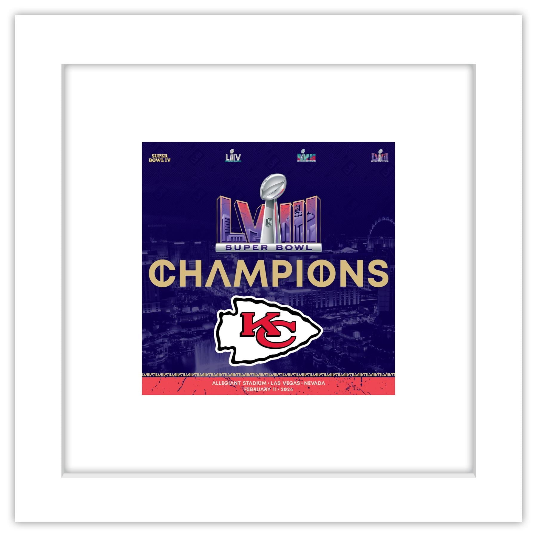 Gallery Pops NFL Kansas City Chiefs - Super Bowl LVIII Champions Wall ...
