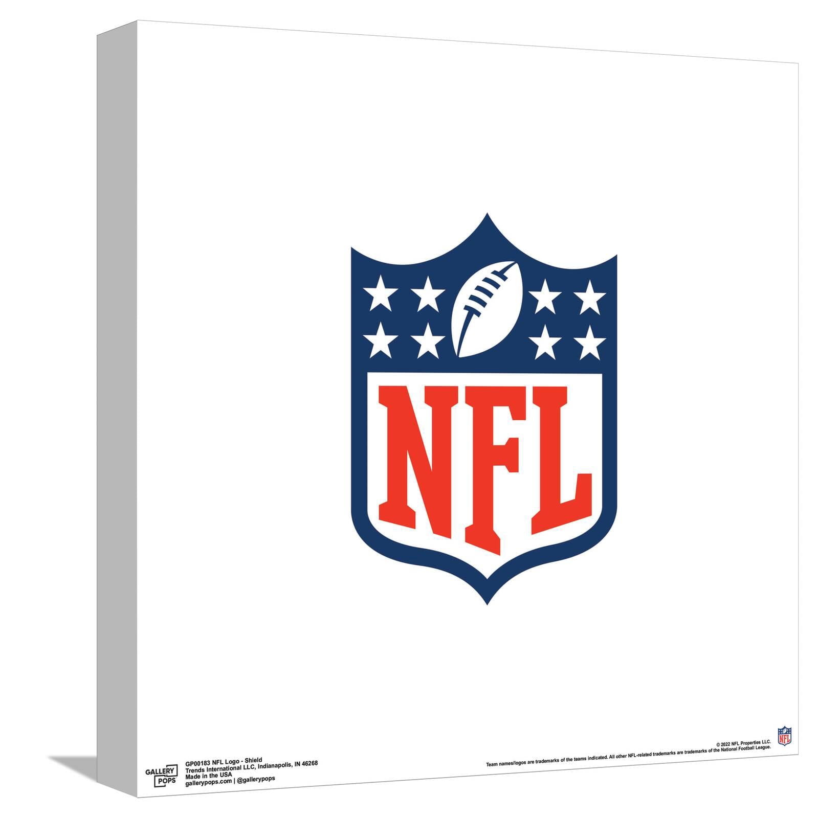 Gallery Pops NFL Logo - Shield Canvas Wall Art, Unframed Version, 12" x ...