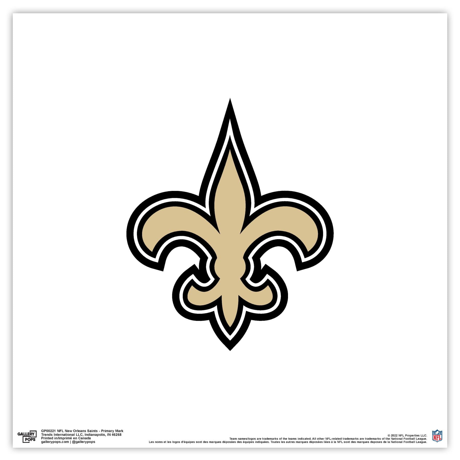 Gallery Pops NFL New Orleans Saints - Primary Mark Wall Art, Unframed ...
