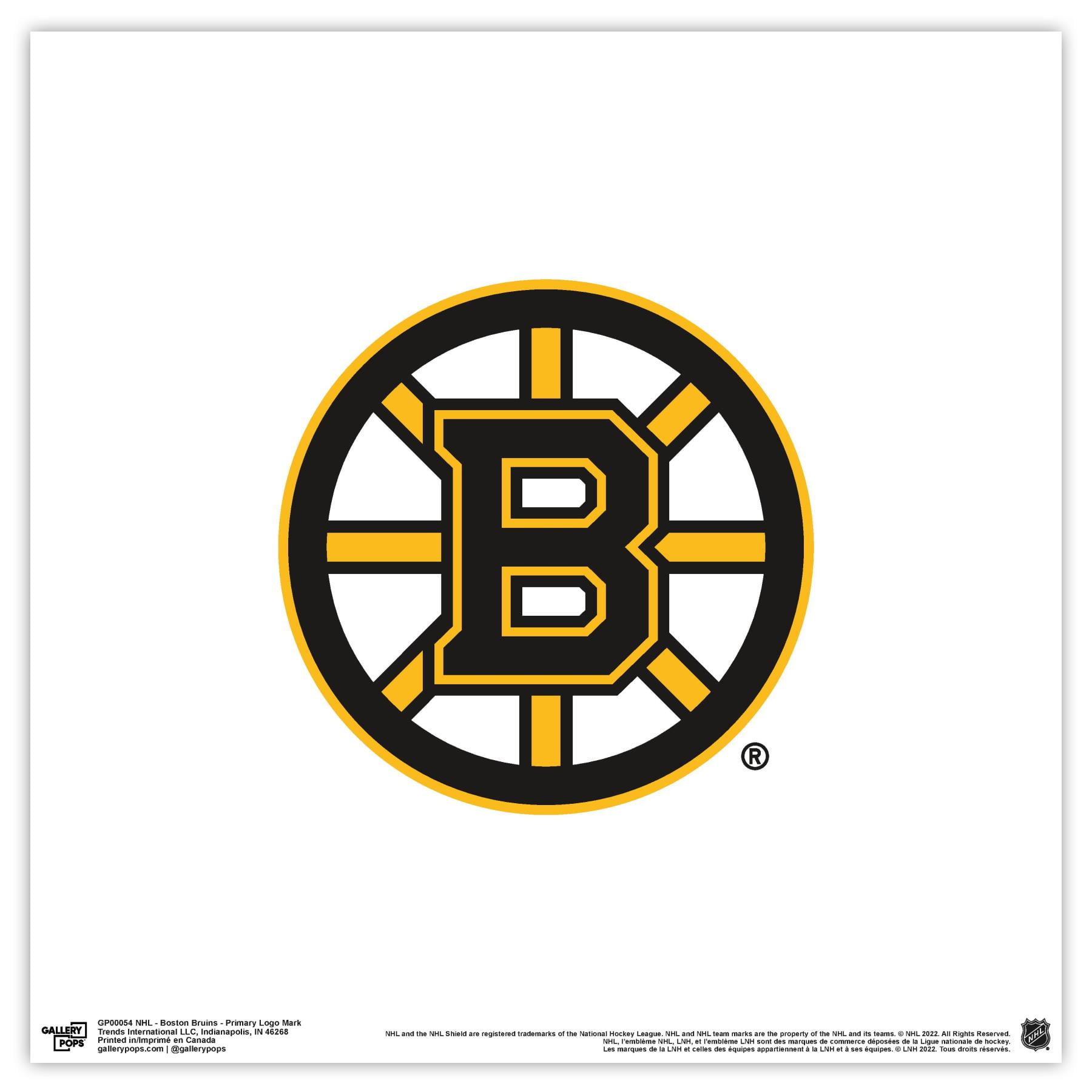 Gallery Pops NHL Boston Bruins - Primary Logo Mark Wall Art, Unframed ...