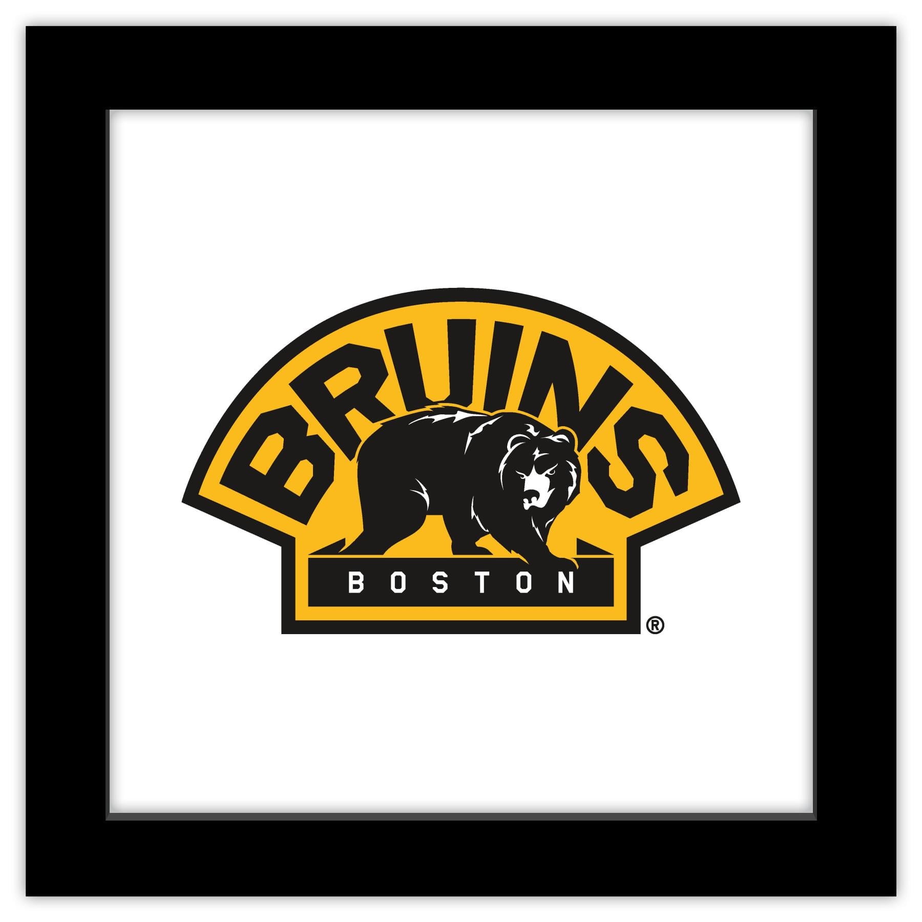Gallery Pops NHL Boston Bruins - Secondary Logo Mark Wall Art, Black ...