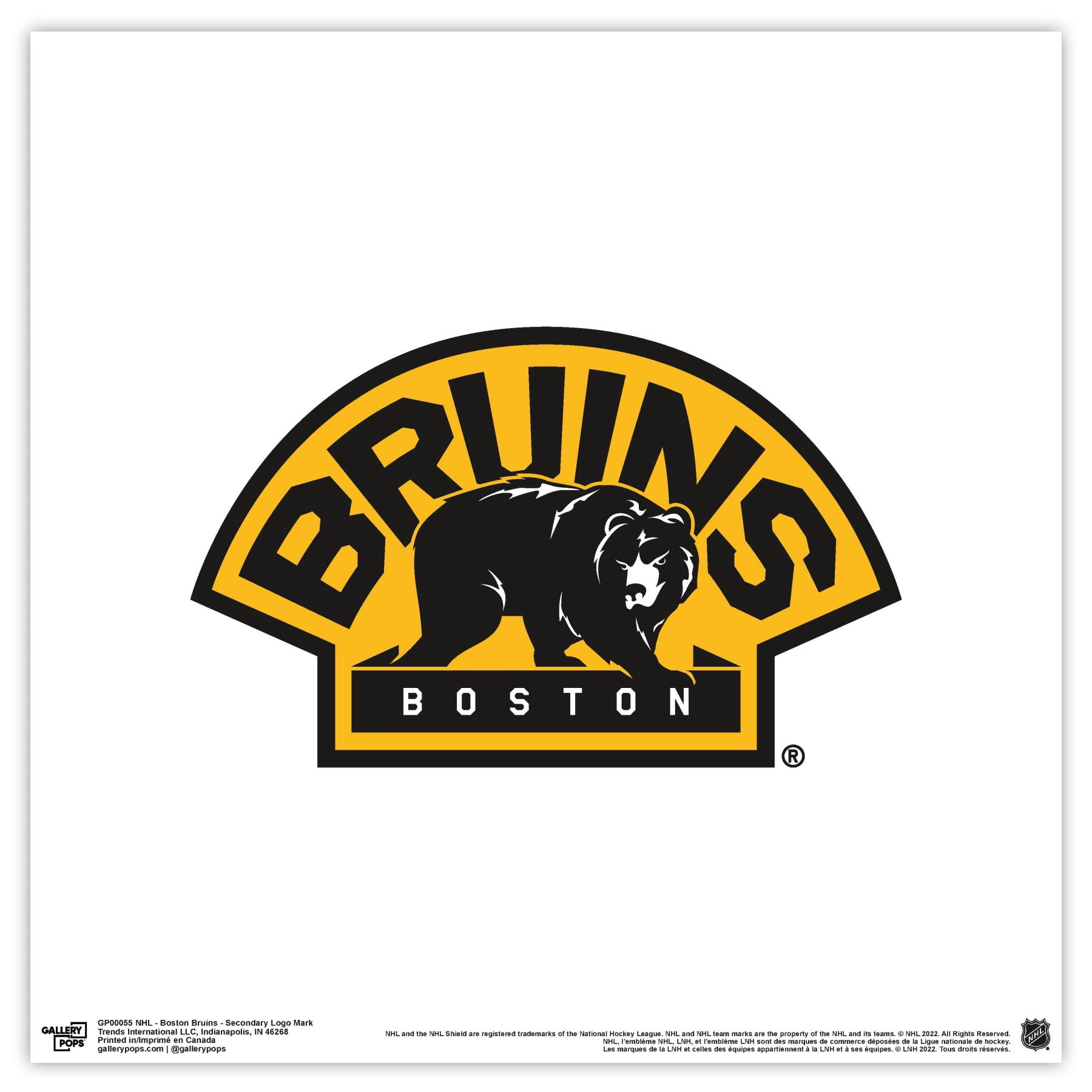 Gallery Pops NHL Boston Bruins - Secondary Logo Mark Wall Art, Unframed ...