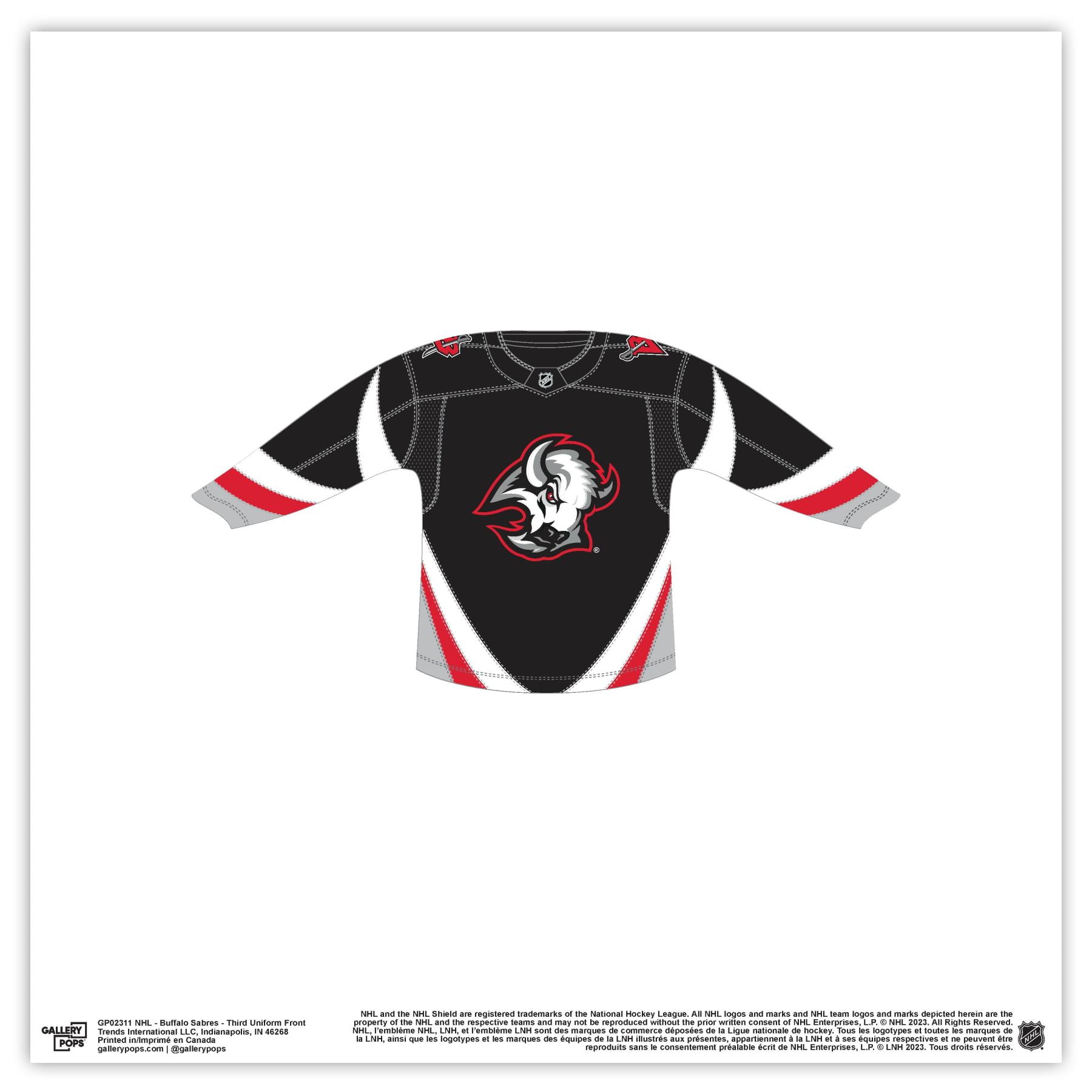 Gallery Pops NHL - Buffalo Sabres - Third Uniform Front Wall Art ...