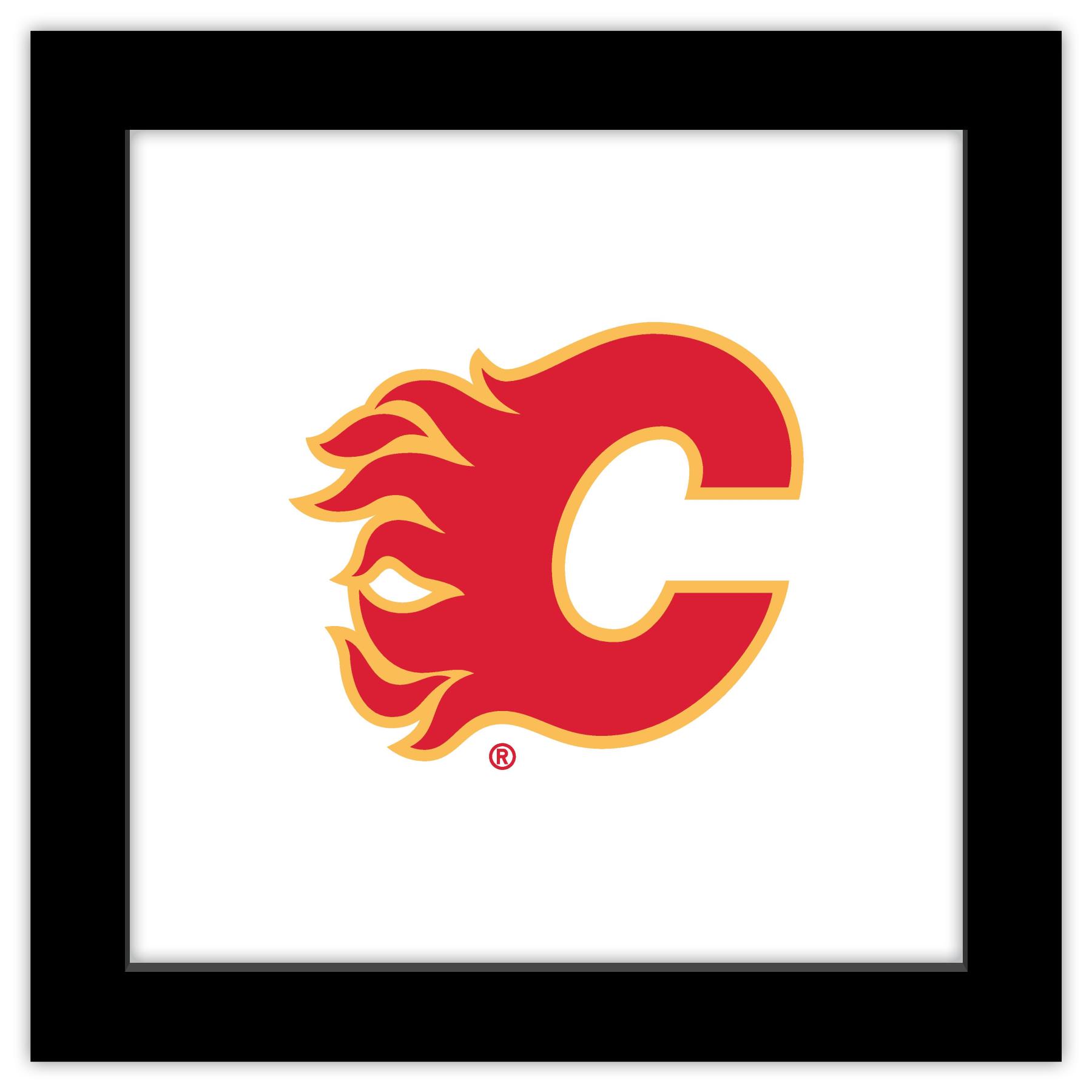 Gallery Pops NHL Calgary Flames - Primary Logo Mark Wall Art, Black ...