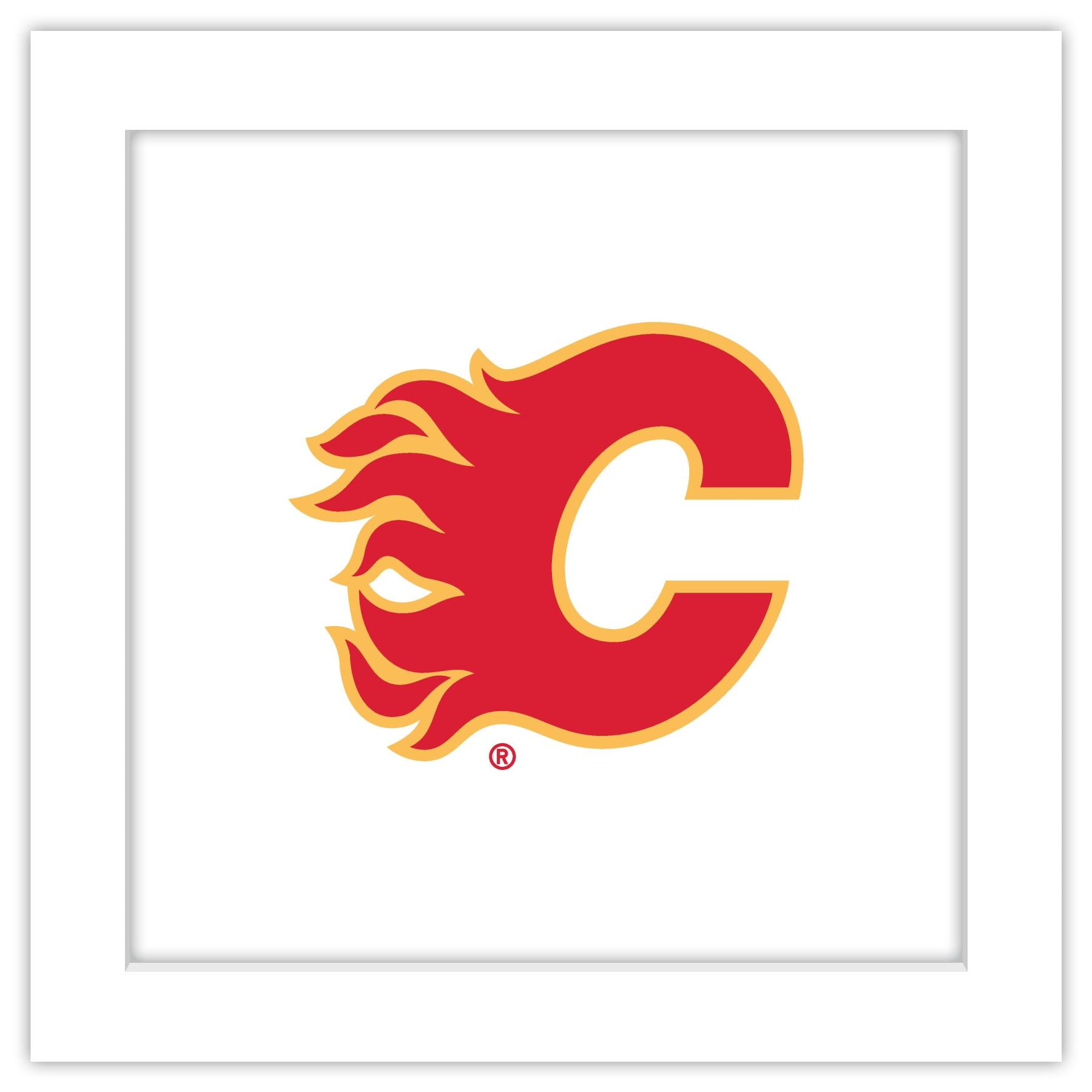 Gallery Pops NHL Calgary Flames - Primary Logo Mark Wall Art, White ...