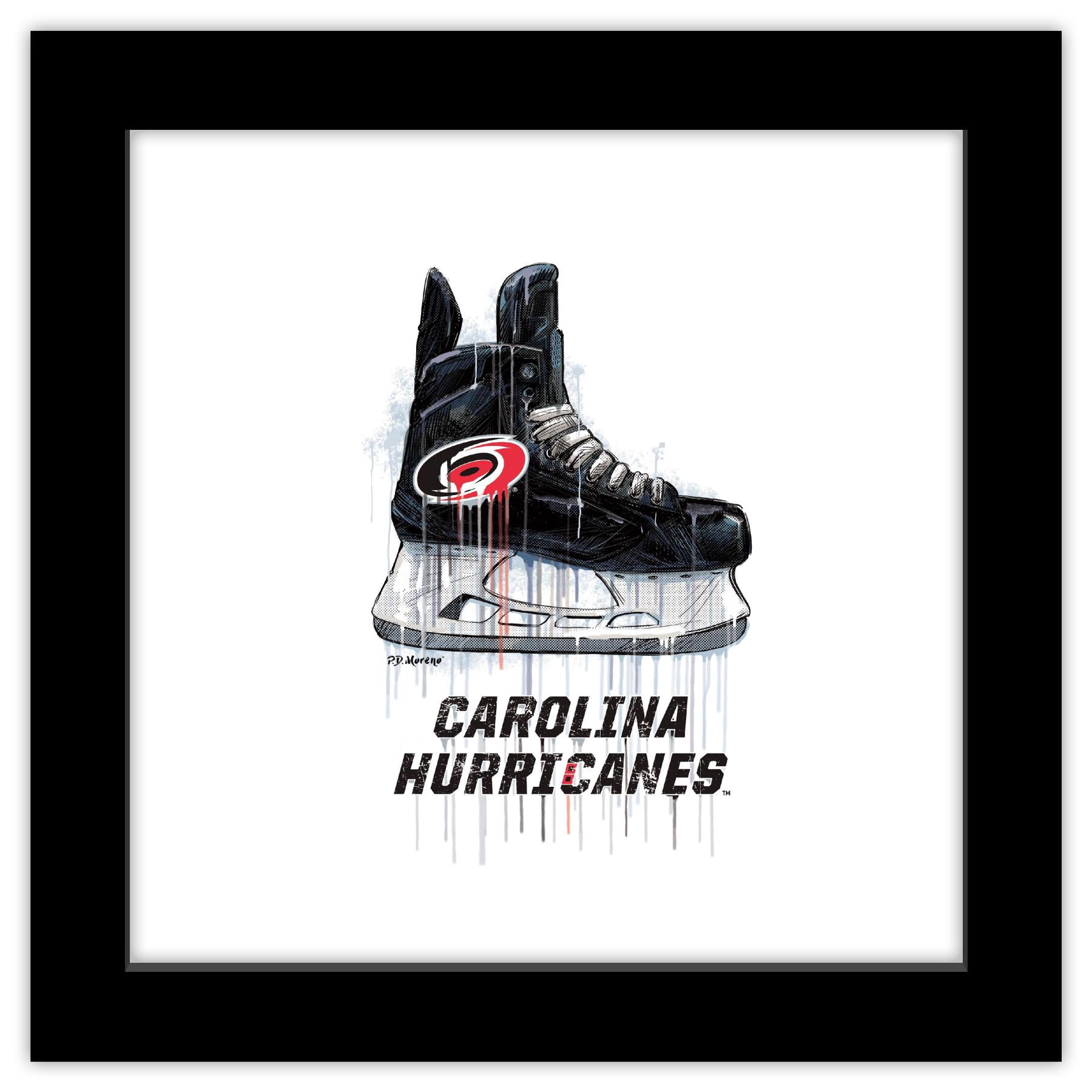 Gallery Pops NHL Carolina Hurricanes - Drip Skate Wall Art, Black ...