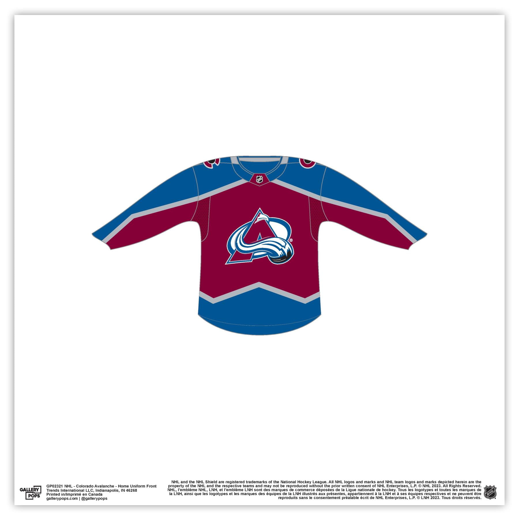 Gallery Pops NHL - Colorado Avalanche - Home Uniform Front Wall Art ...