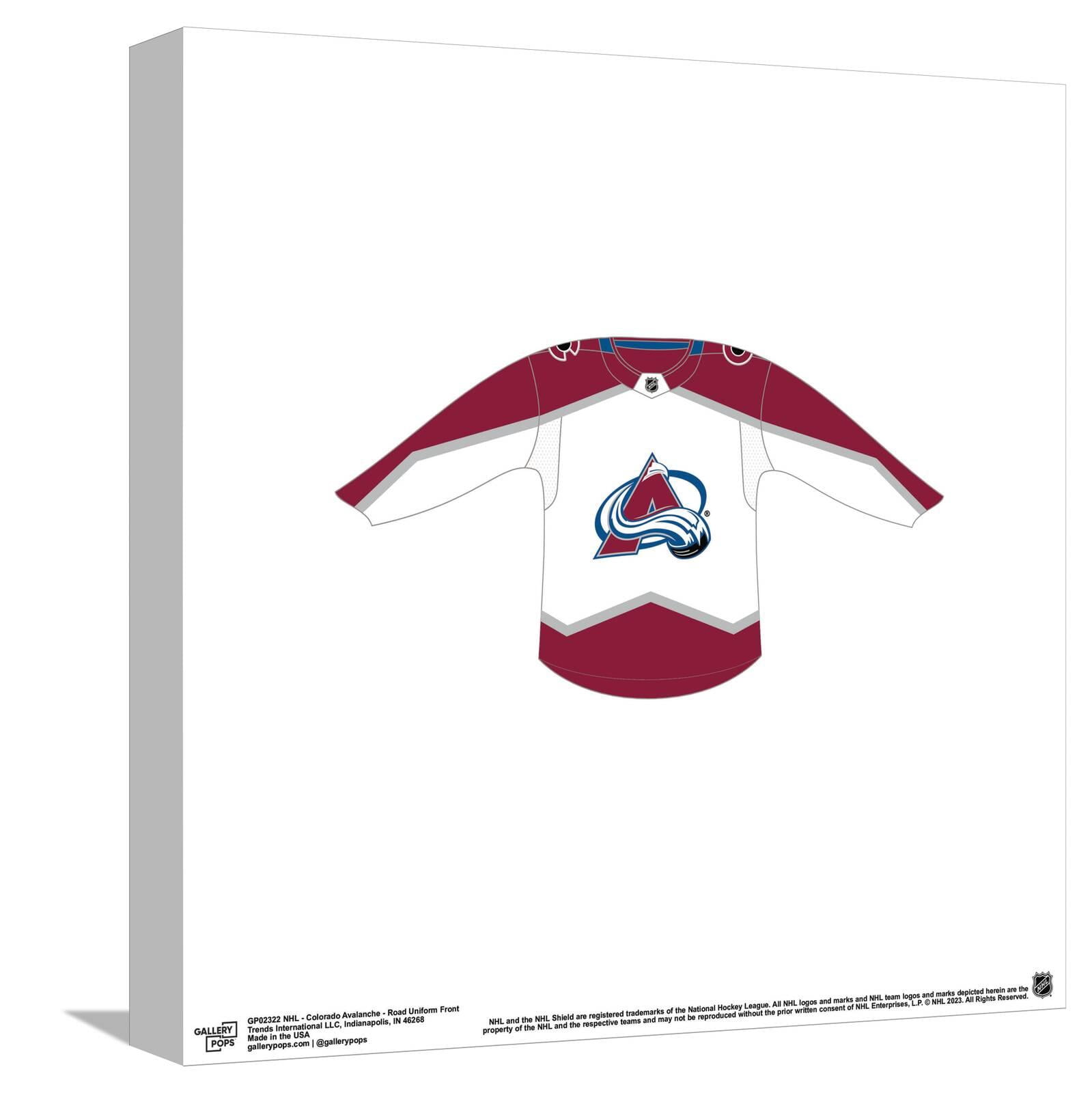 Gallery Pops NHL - Colorado Avalanche - Road Uniform Front Canvas Wall ...