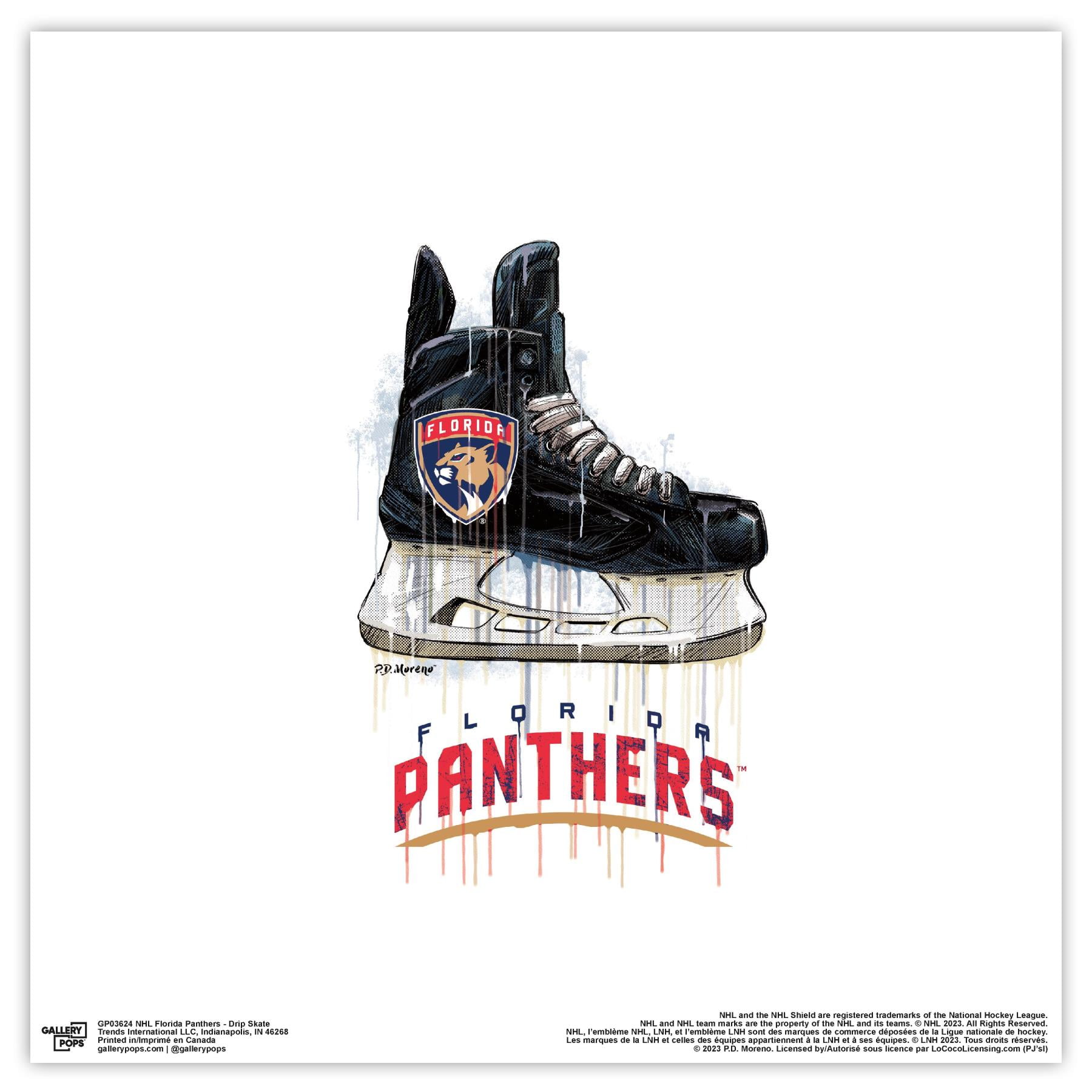Gallery Pops NHL Florida Panthers - Drip Skate Wall Art, Unframed ...