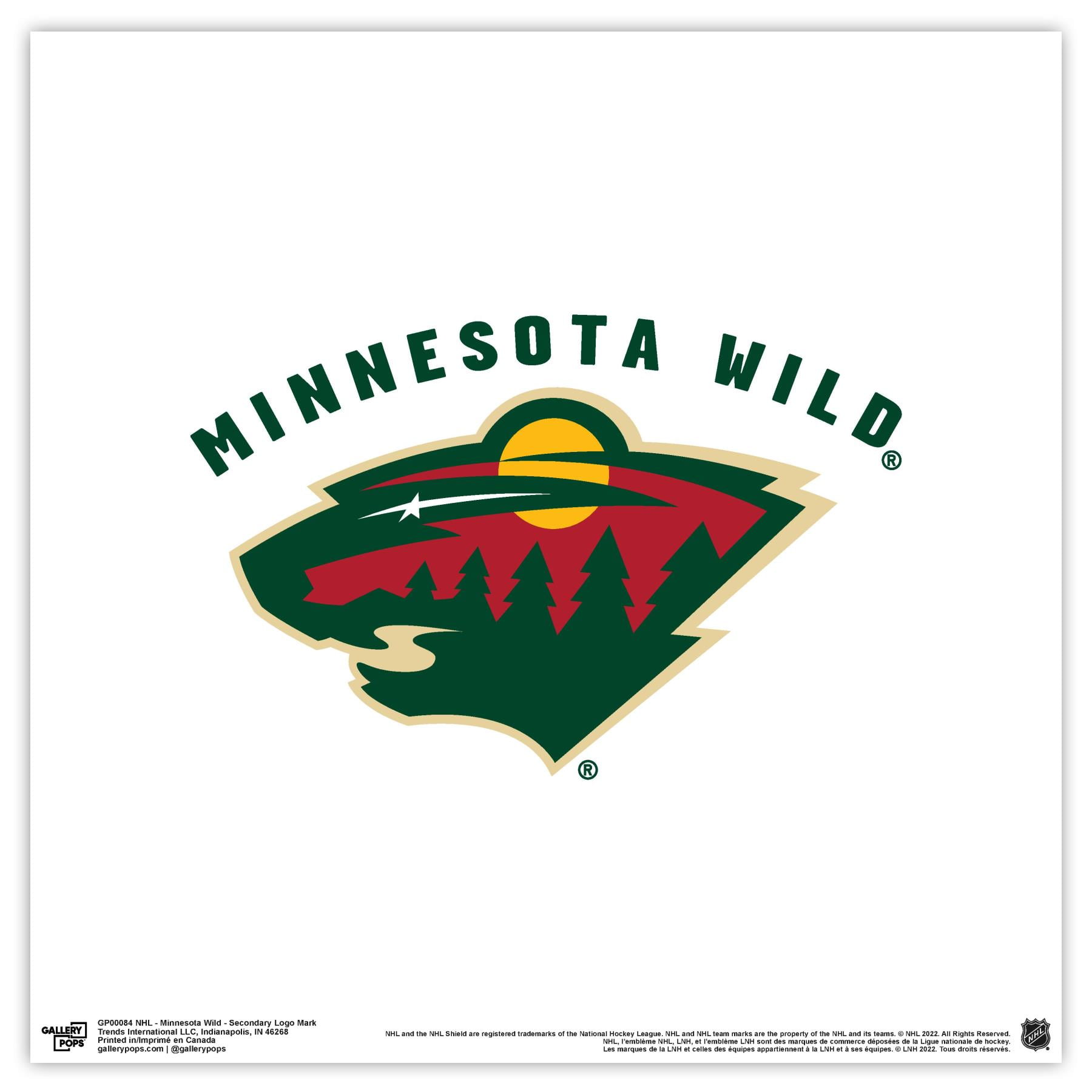 Gallery Pops NHL Minnesota Wild - Secondary Logo Mark Wall Art ...