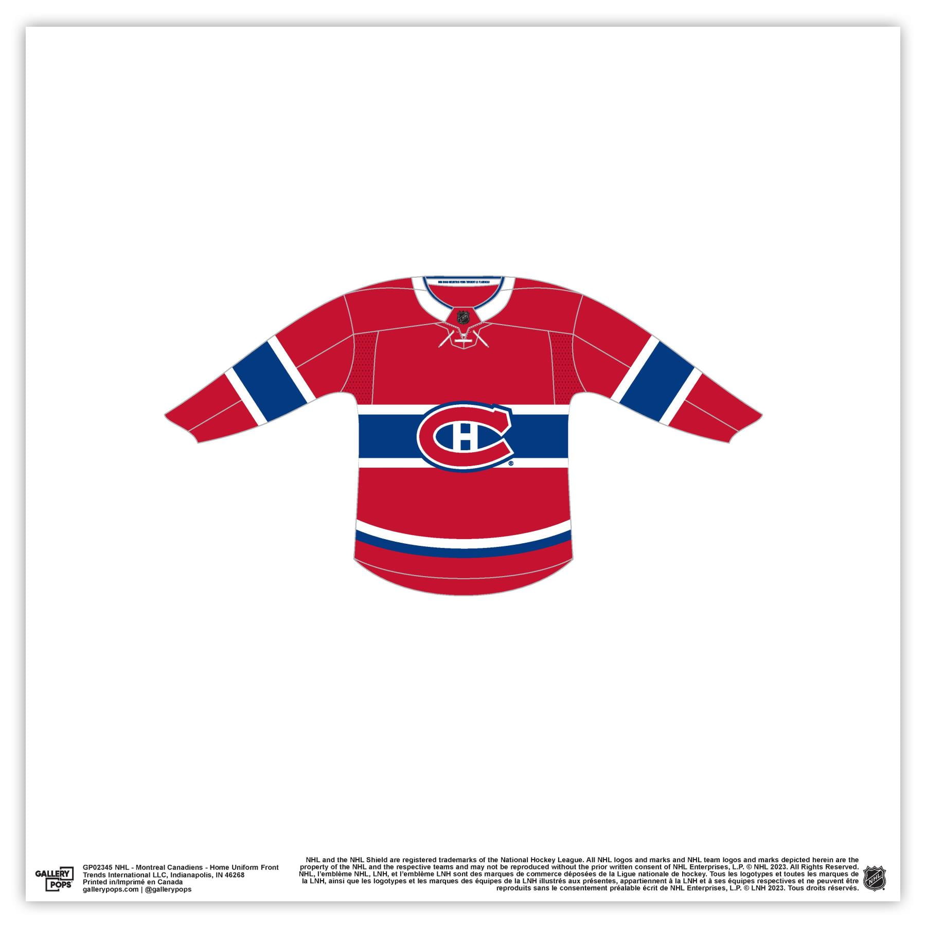 Gallery Pops NHL - Montreal Canadiens - Home Uniform Front Wall Art ...